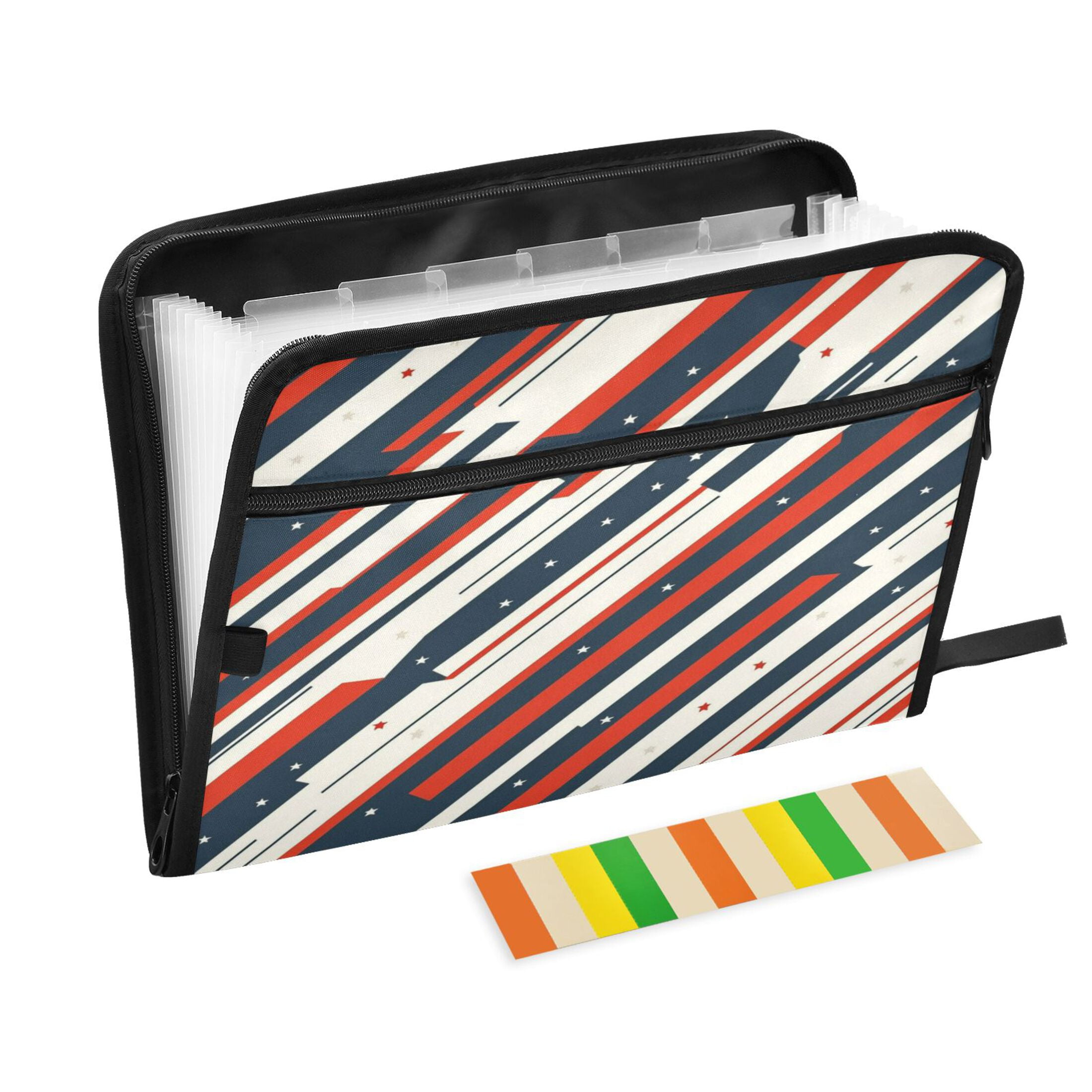 Accordion File Organizer with Zip Closure 13 Pockets Expanding File ...