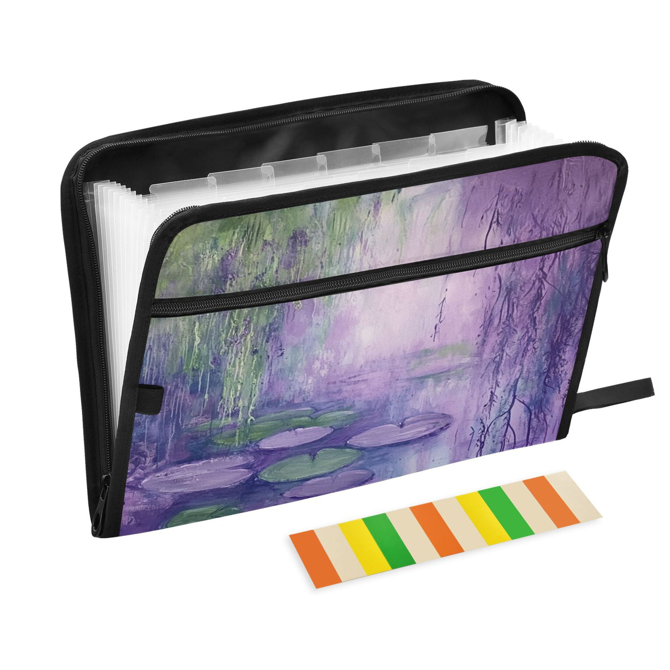 Accordion File Organizer with Zip Closure 13 Pockets Expanding File ...
