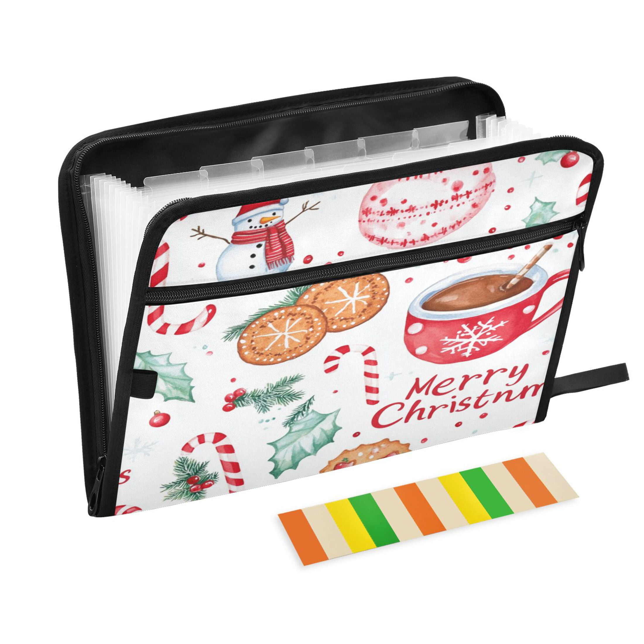 Accordion File Organizer with Zip Closure 13 Pockets Expanding File ...