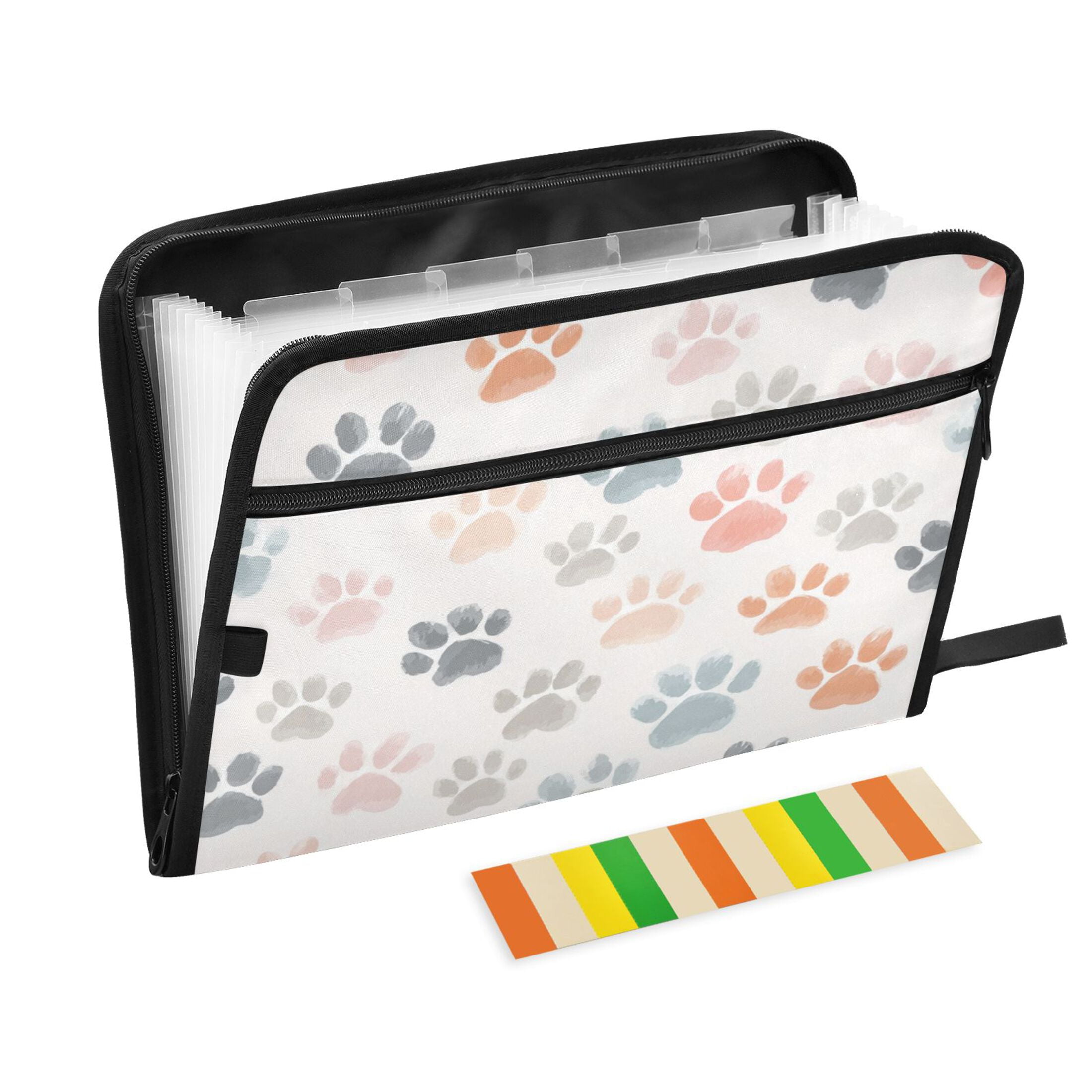 Accordion File Organizer with Zip Closure 13 Pockets Expanding File ...