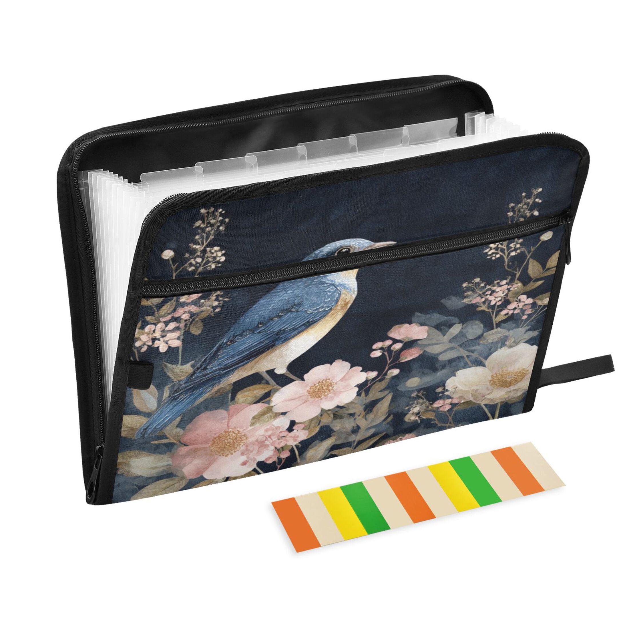 Accordion File Organizer with Zip Closure 13 Pockets Expanding File ...