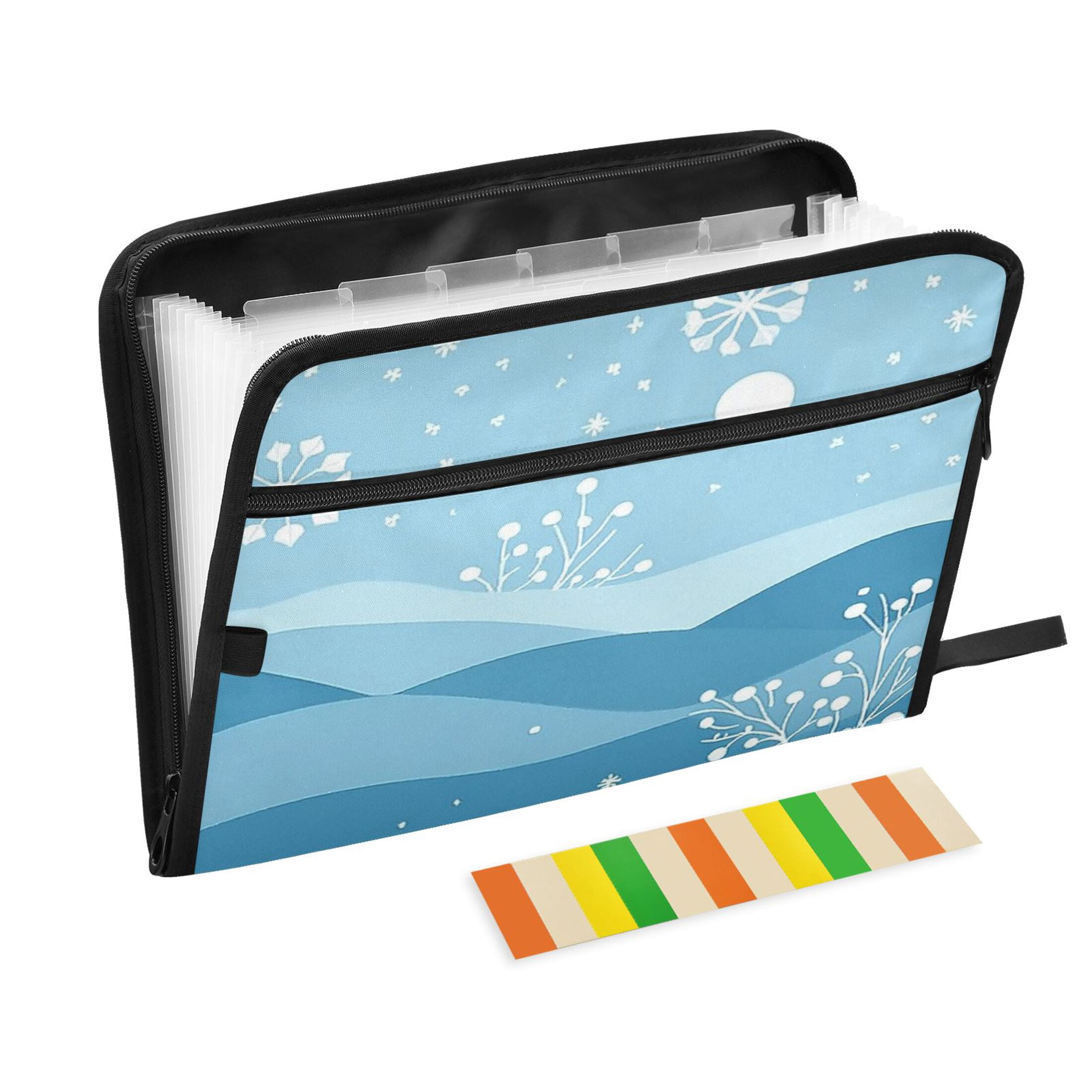 Accordion File Organizer with Zip Closure 13 Pockets Expanding File ...