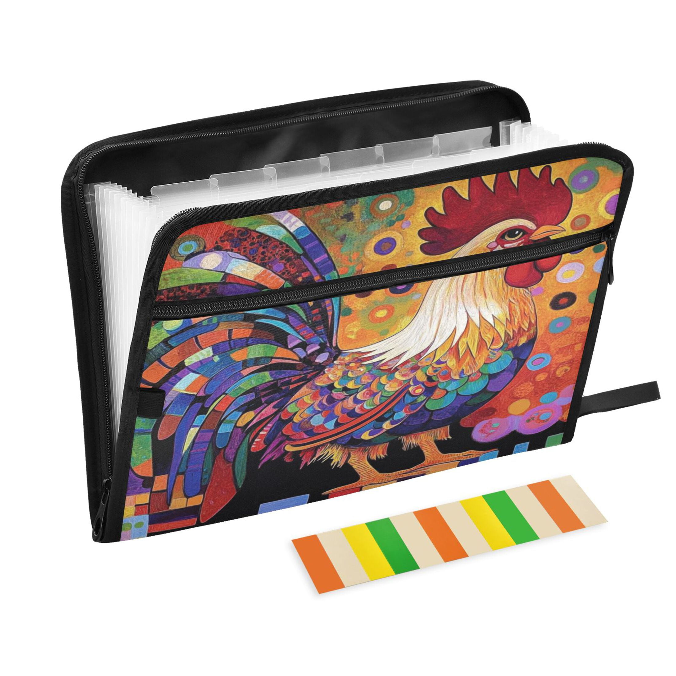 Accordion File Organizer with Zip Closure 13 Pockets Expanding File ...