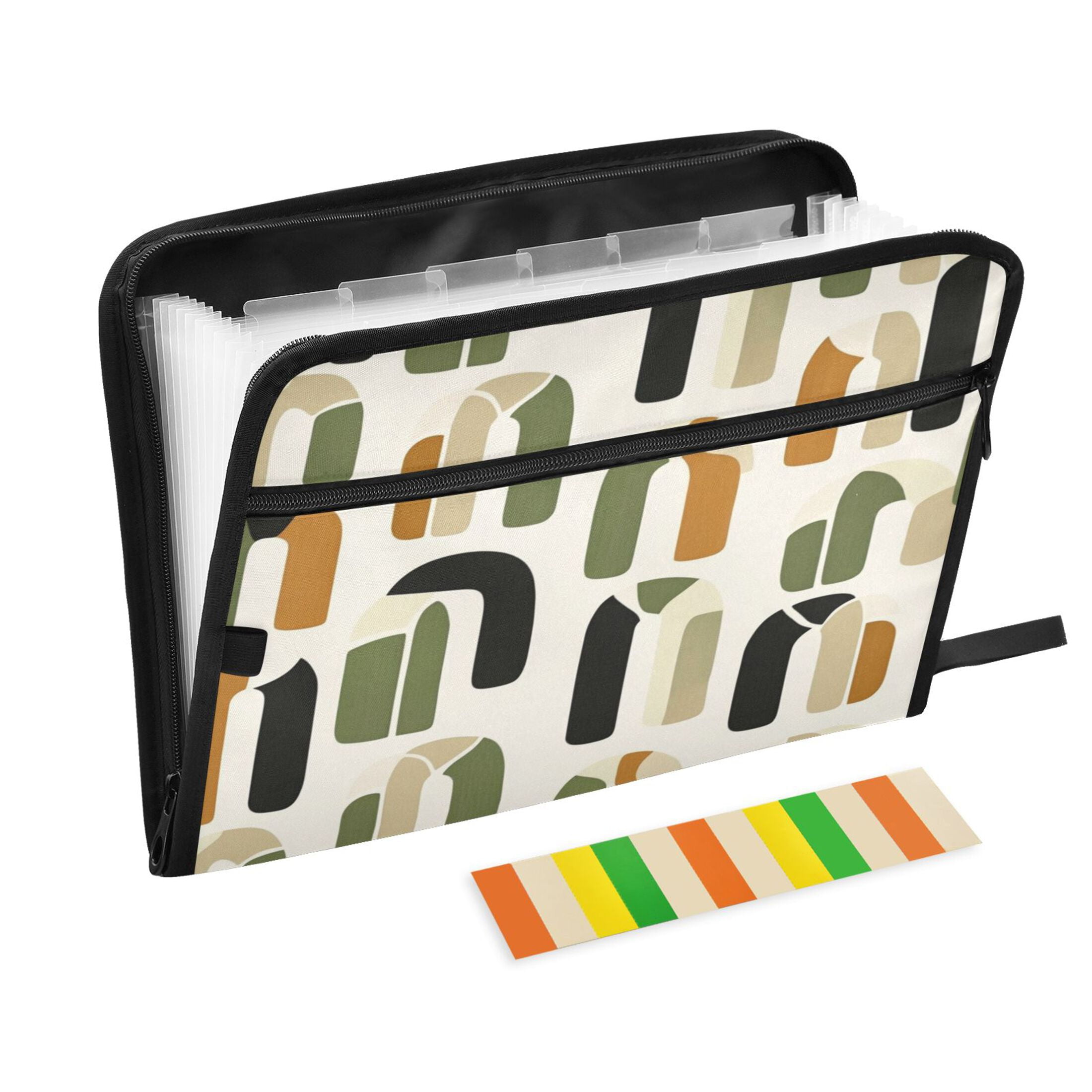 Accordion File Organizer with Zip Closure 13 Pockets Expanding File ...