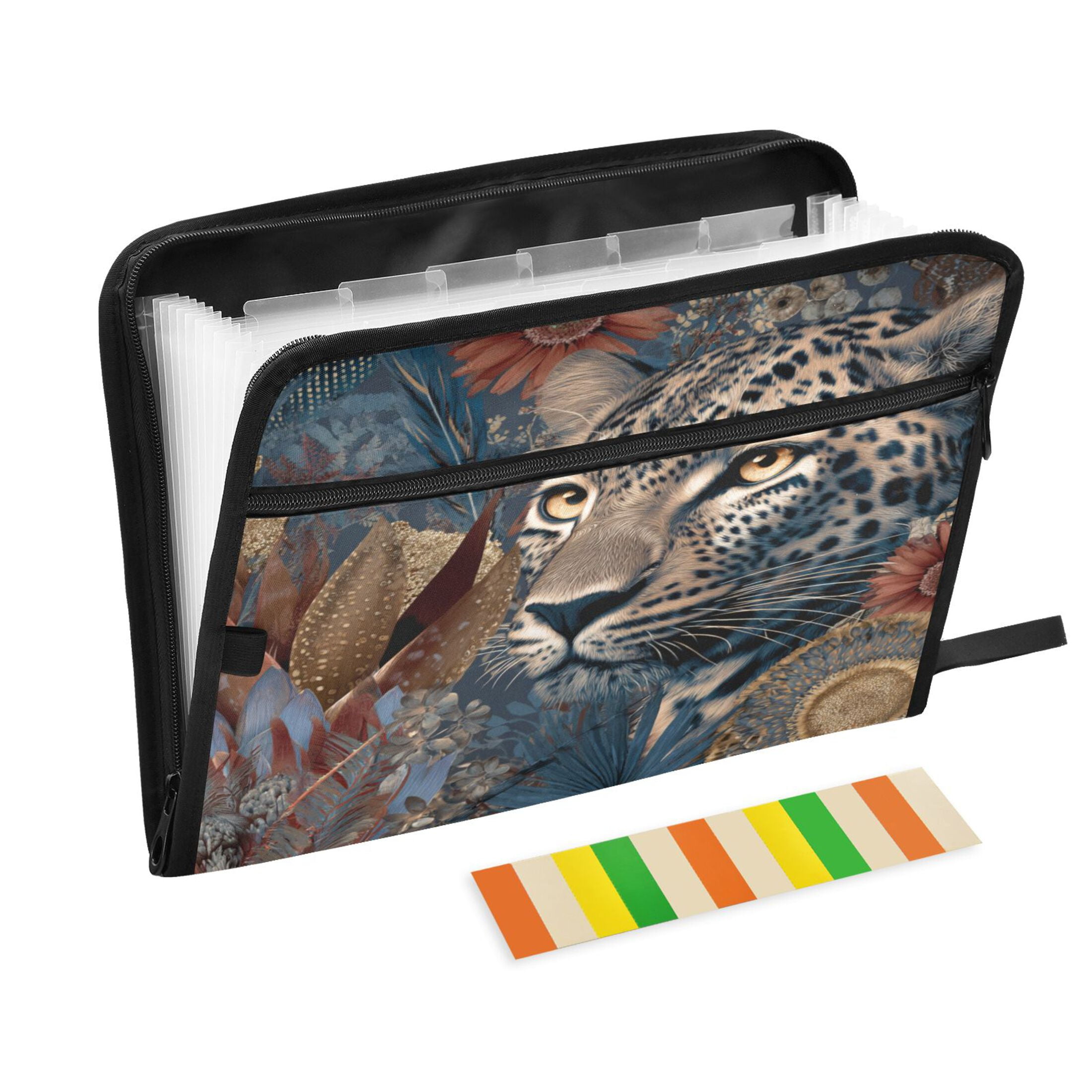 Accordion File Organizer with Zip Closure 13 Pockets Expanding File ...