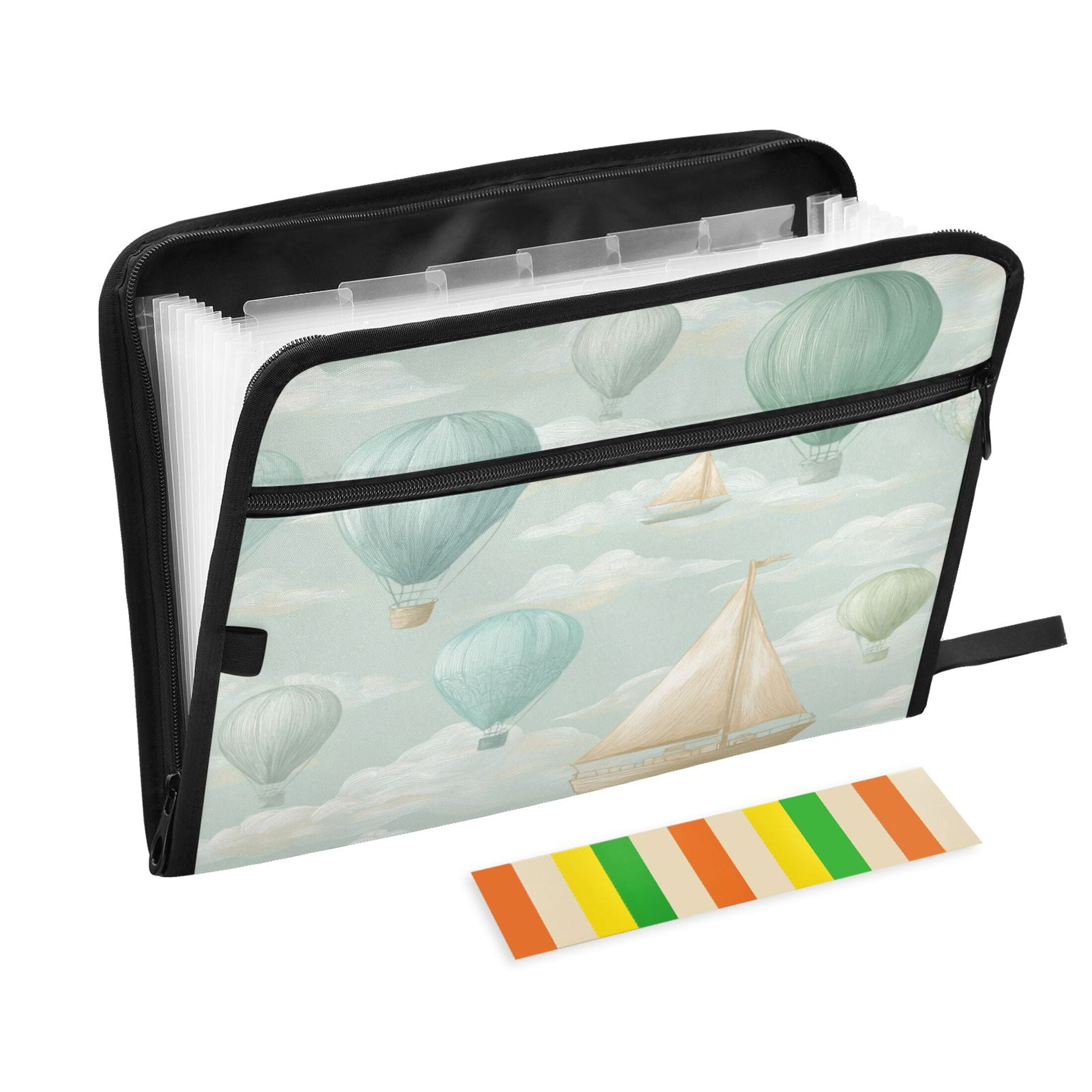 Accordion File Organizer with Zip Closure 13 Pockets Expanding File ...
