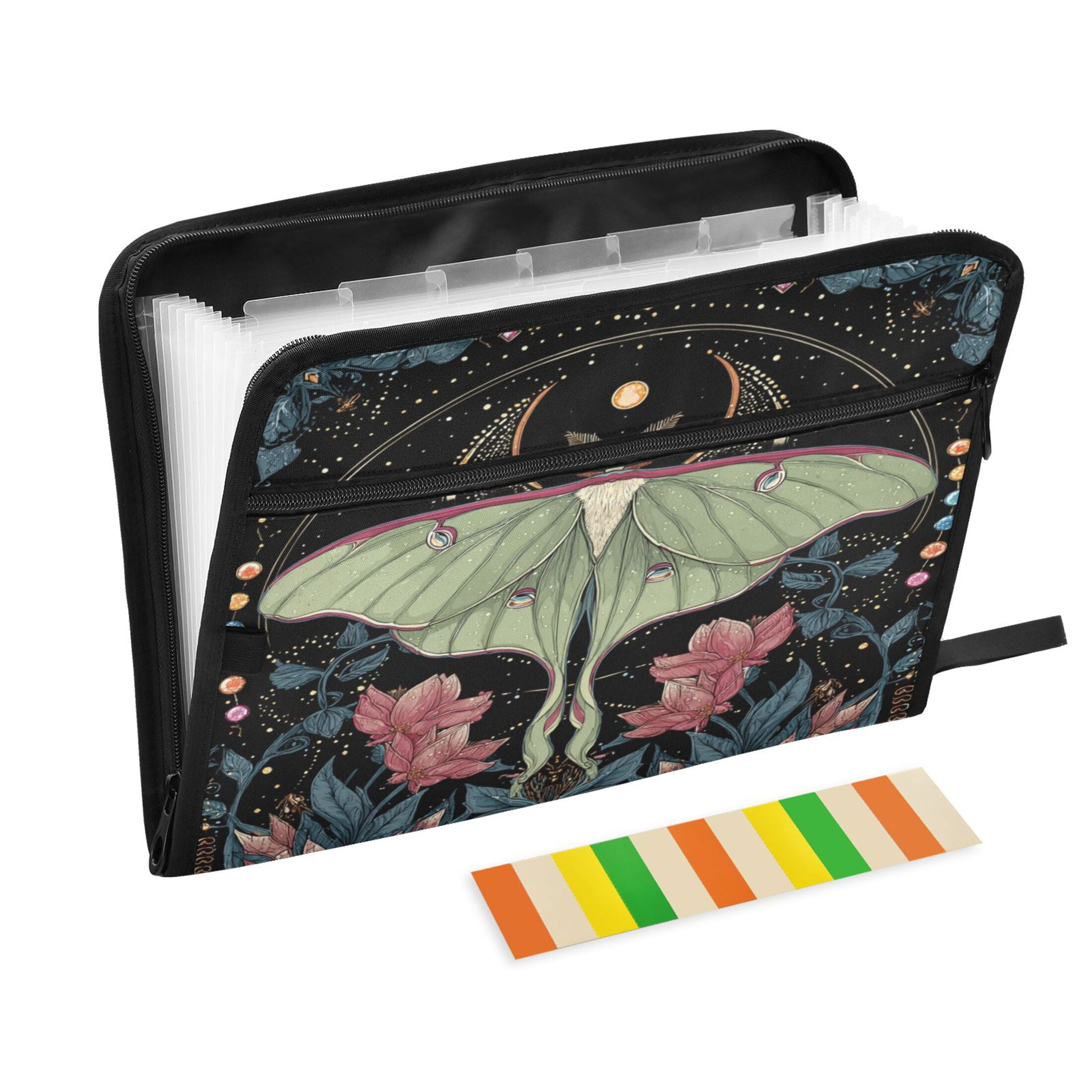 Accordion File Organizer with Zip Closure 13 Pockets Expanding File ...