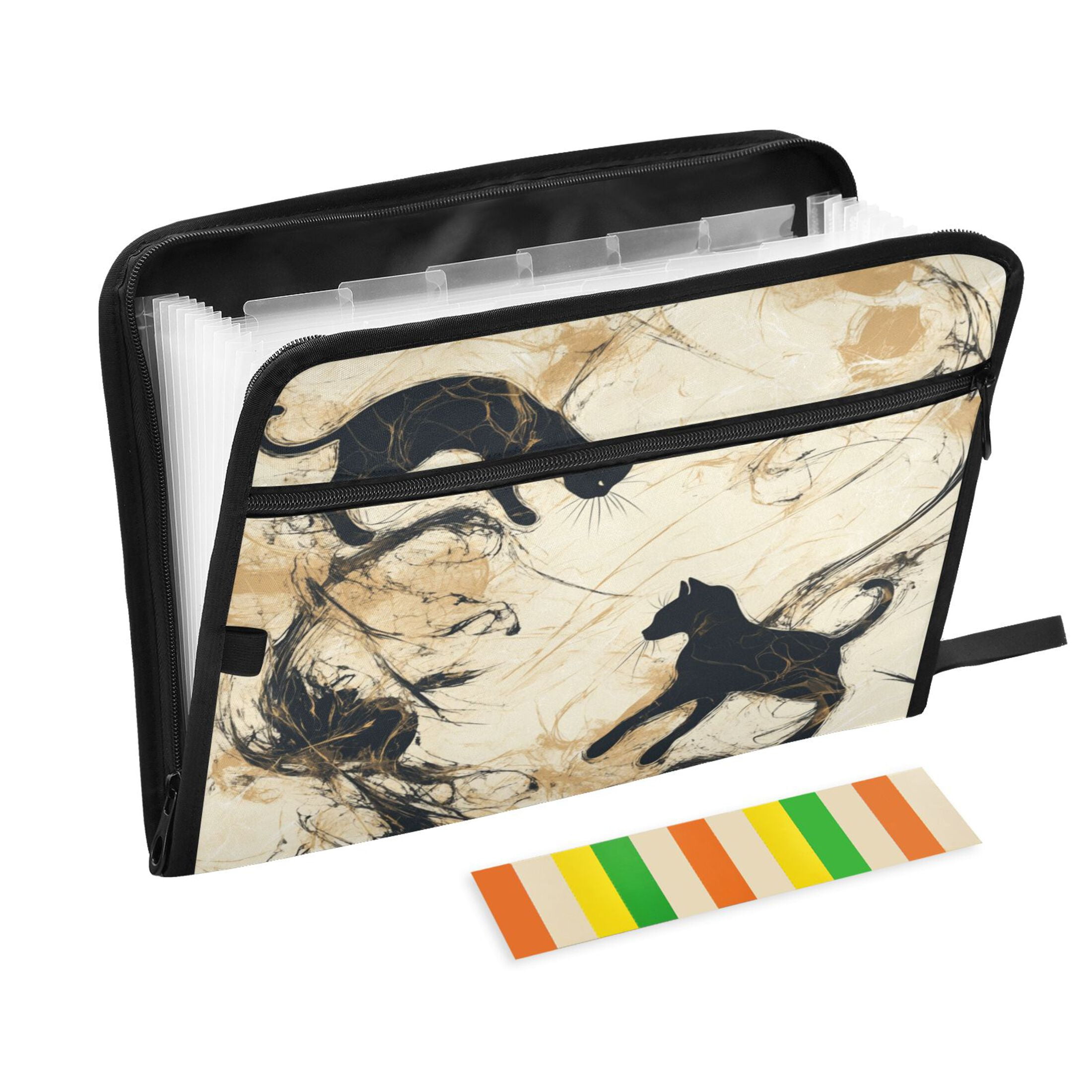 Accordion File Organizer with Zip Closure 13 Pockets Expanding File ...