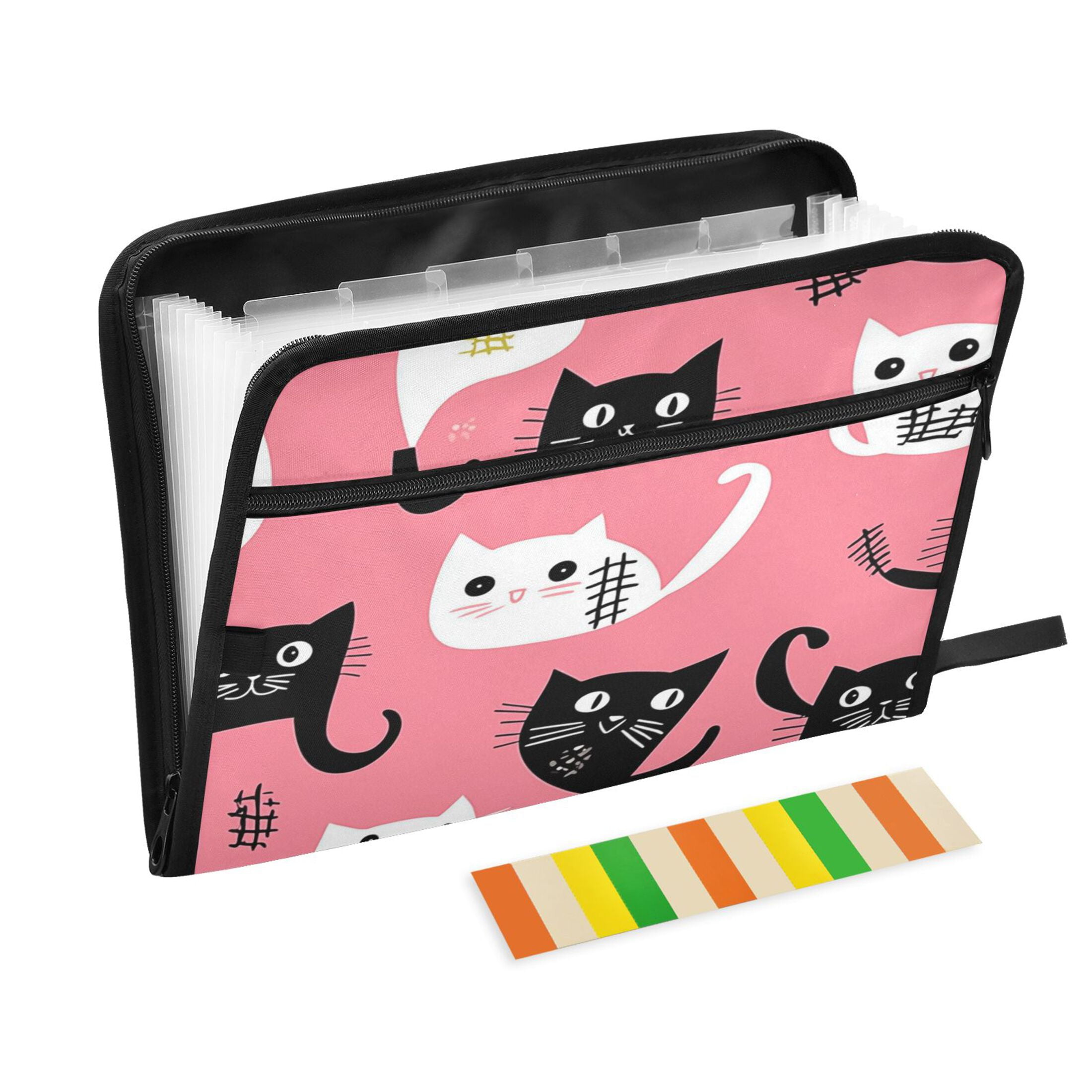 Accordion File Organizer with Zip Closure 13 Pockets Expanding File ...