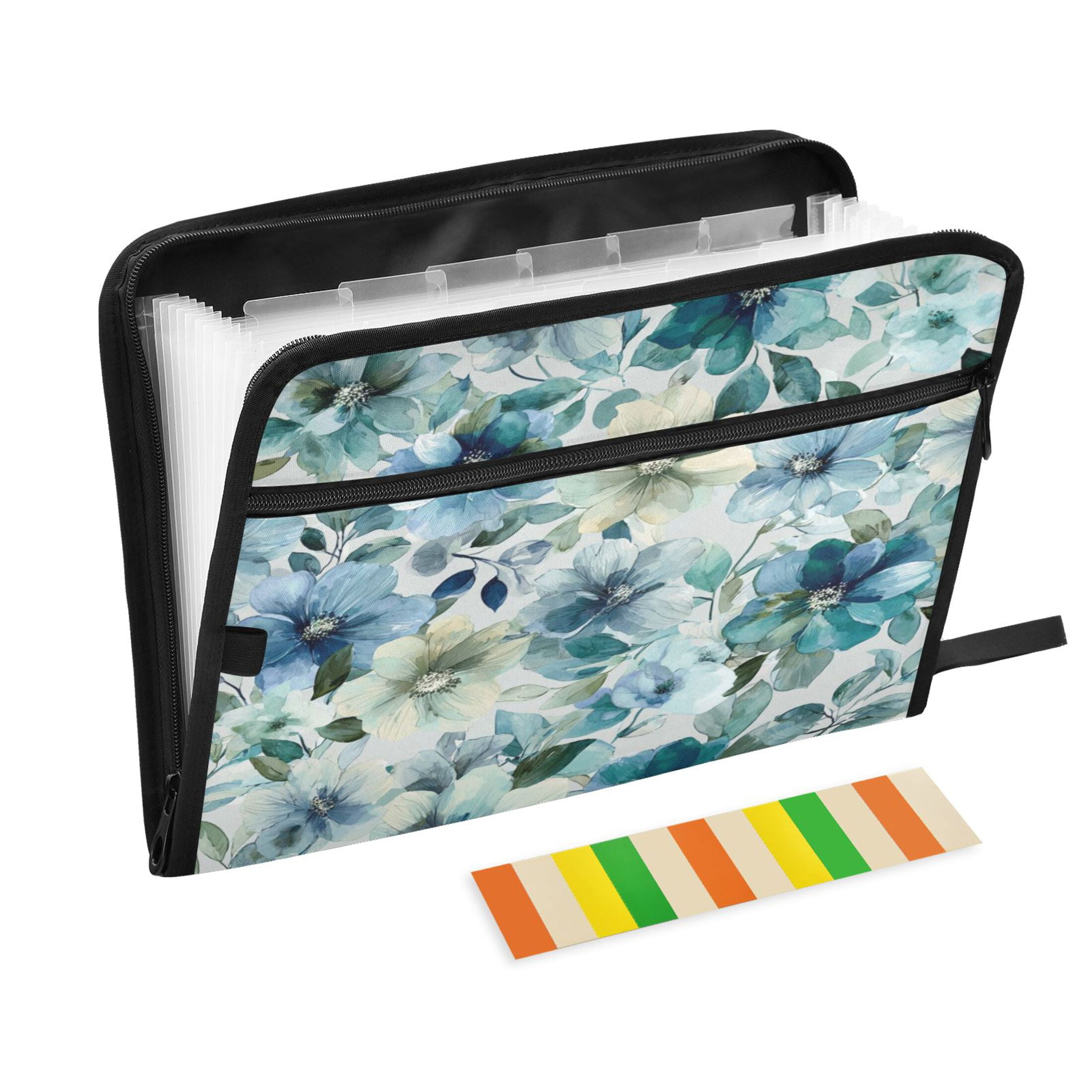 Accordion File Organizer with Zip Closure 13 Pockets Expanding File ...