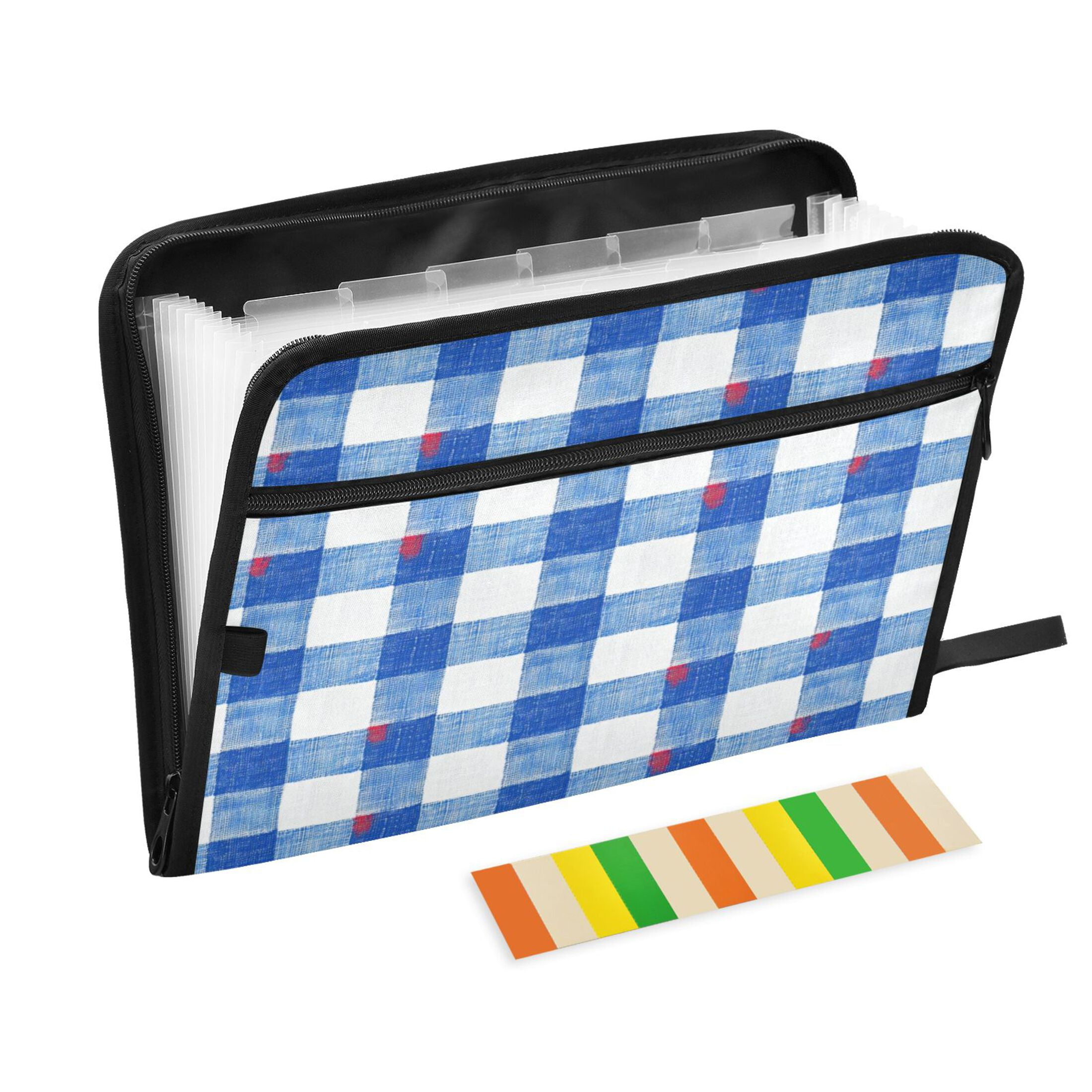 Accordion File Organizer with Zip Closure 13 Pockets Expanding File ...