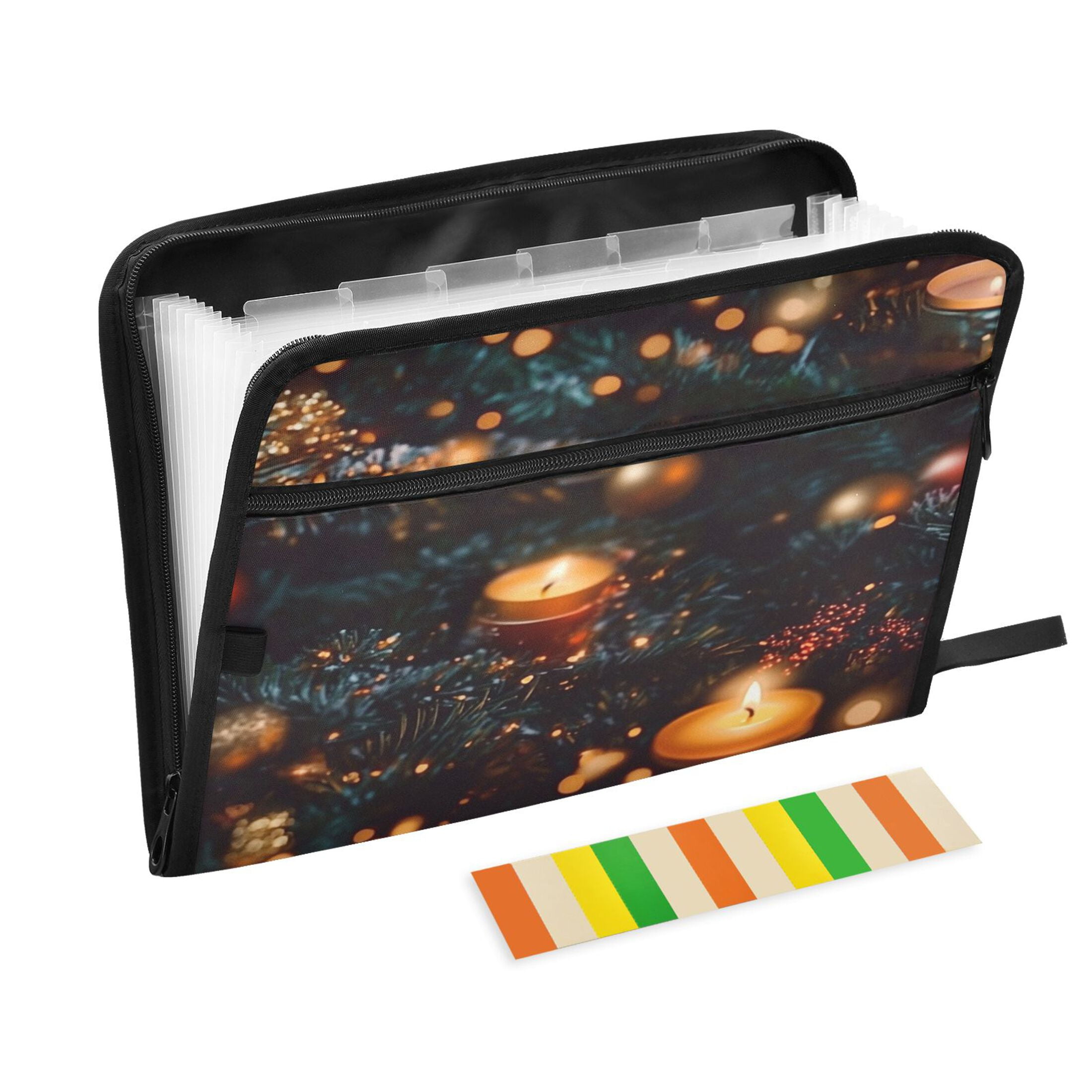 Accordion File Organizer with Zip Closure 13 Pockets Expanding File ...