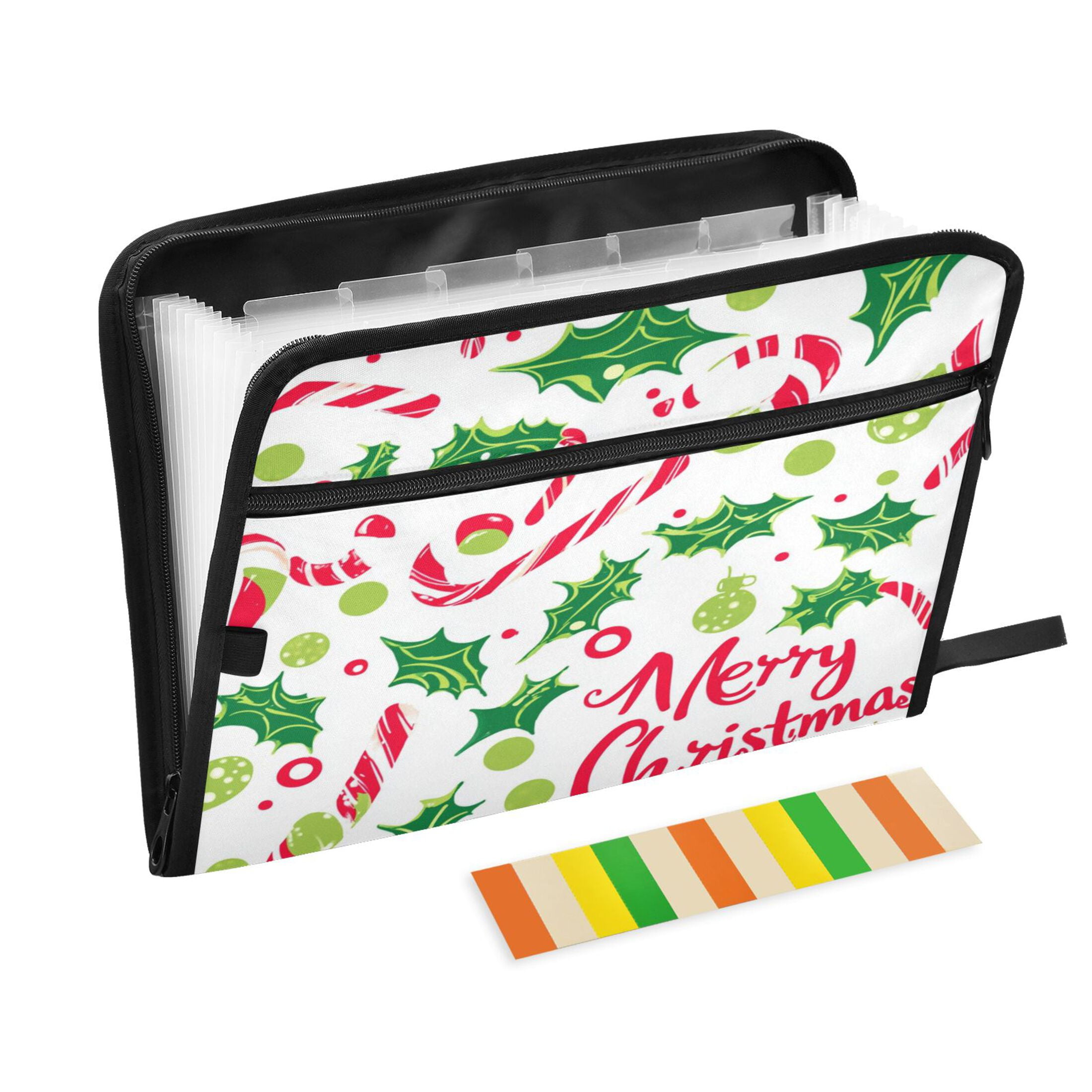 Accordion File Organizer with Zip Closure 13 Pockets Expanding File ...