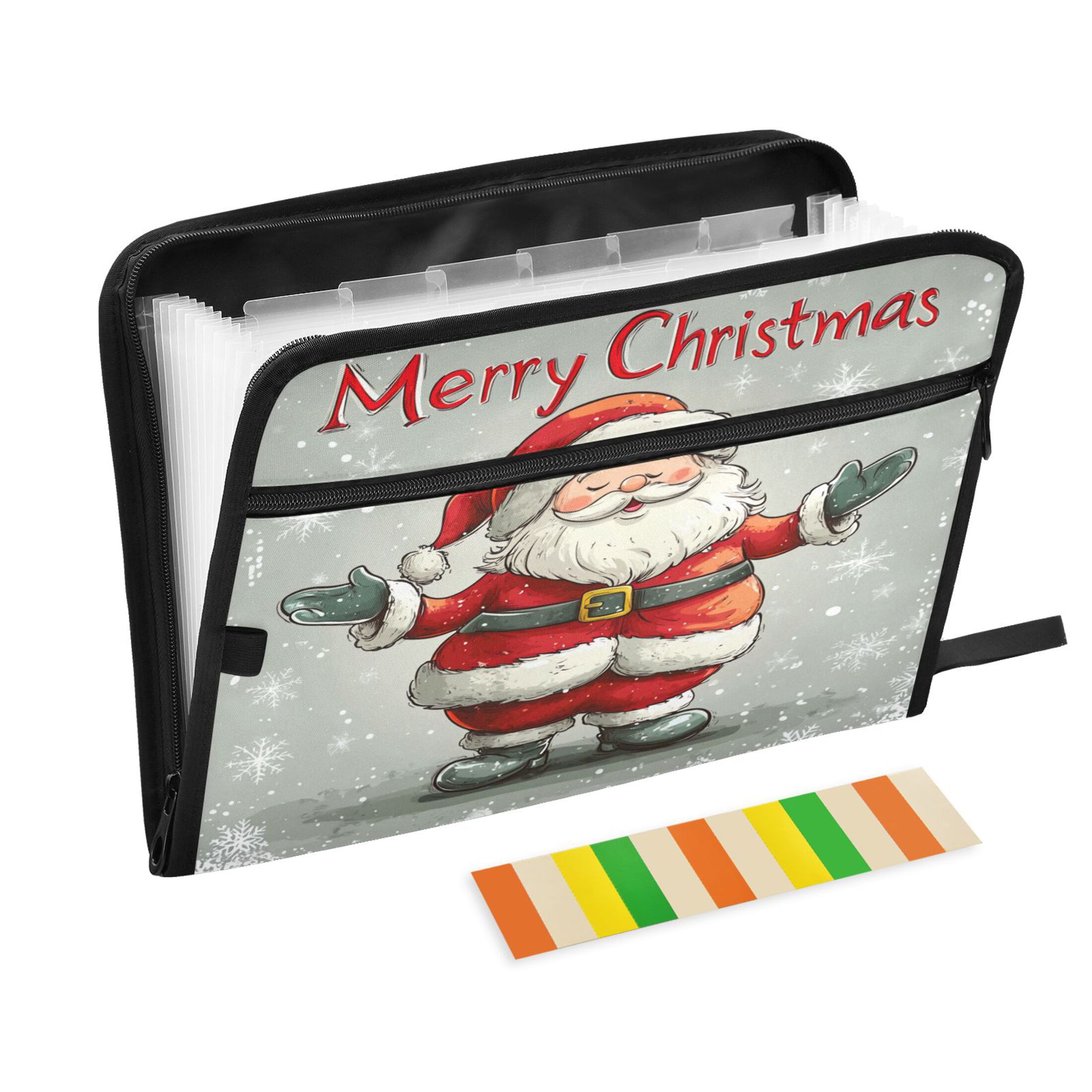 Accordion File Organizer with Zip Closure 13 Pockets Expanding File ...