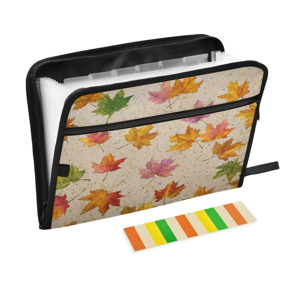 Accordion File Organizer with Zip Closure 13 Pockets Expanding File ...