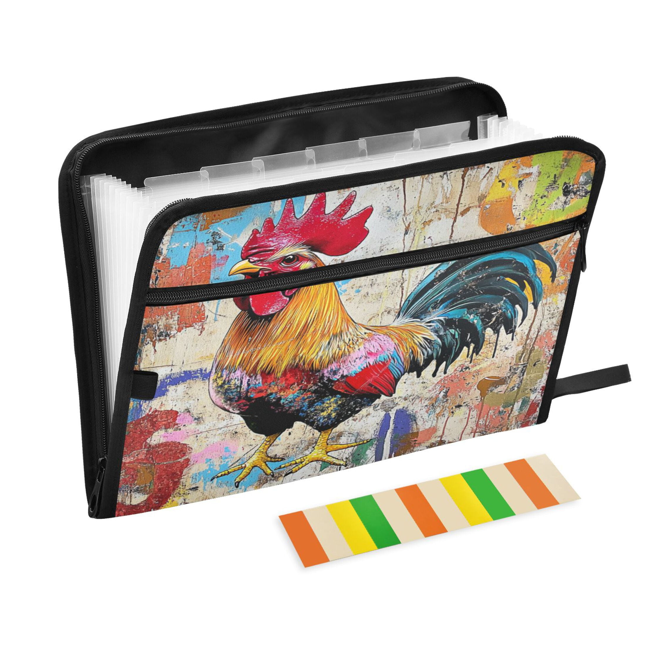Accordion File Organizer with Zip Closure 13 Pockets Expanding File ...