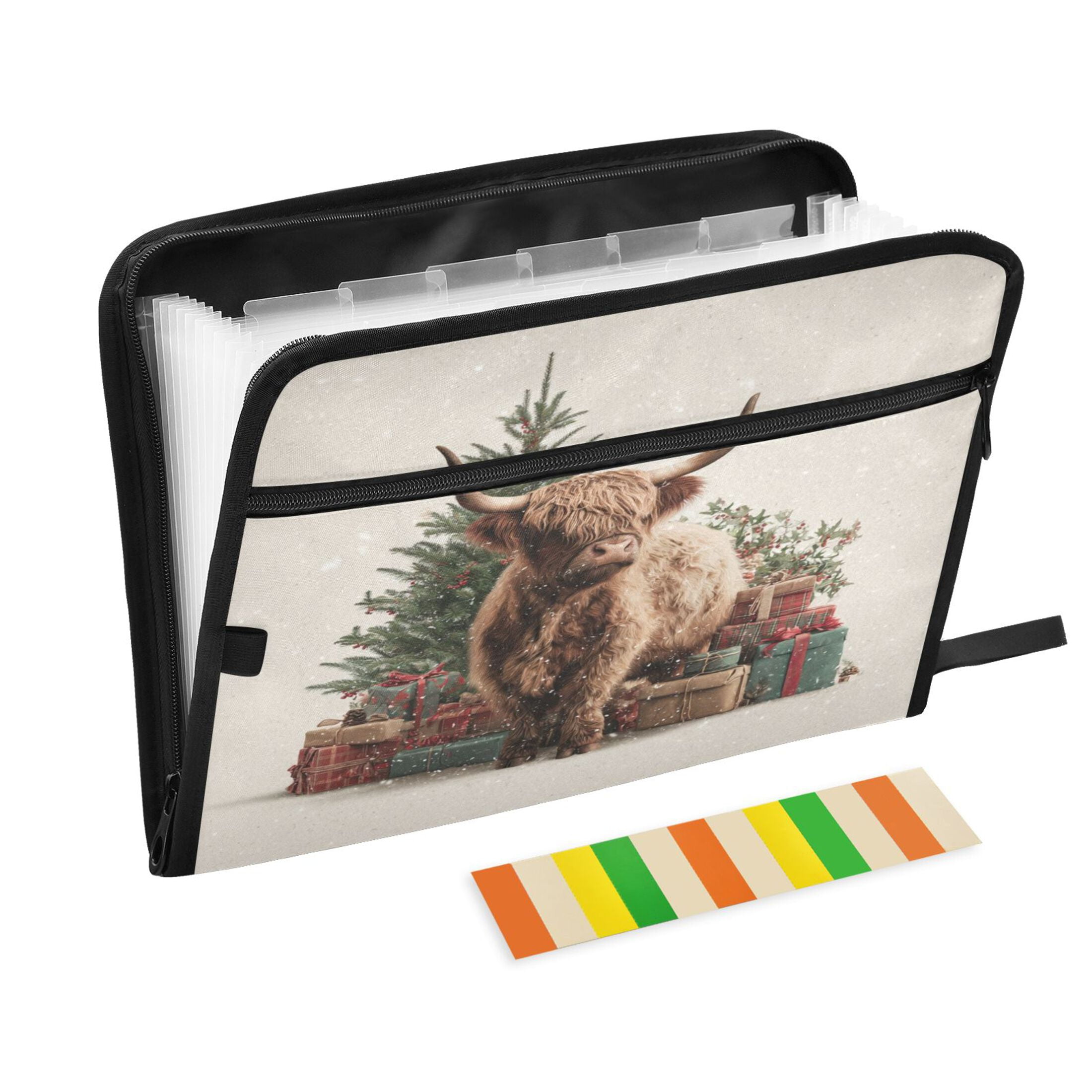 Accordion File Organizer with Zip Closure 13 Pockets Expanding File ...