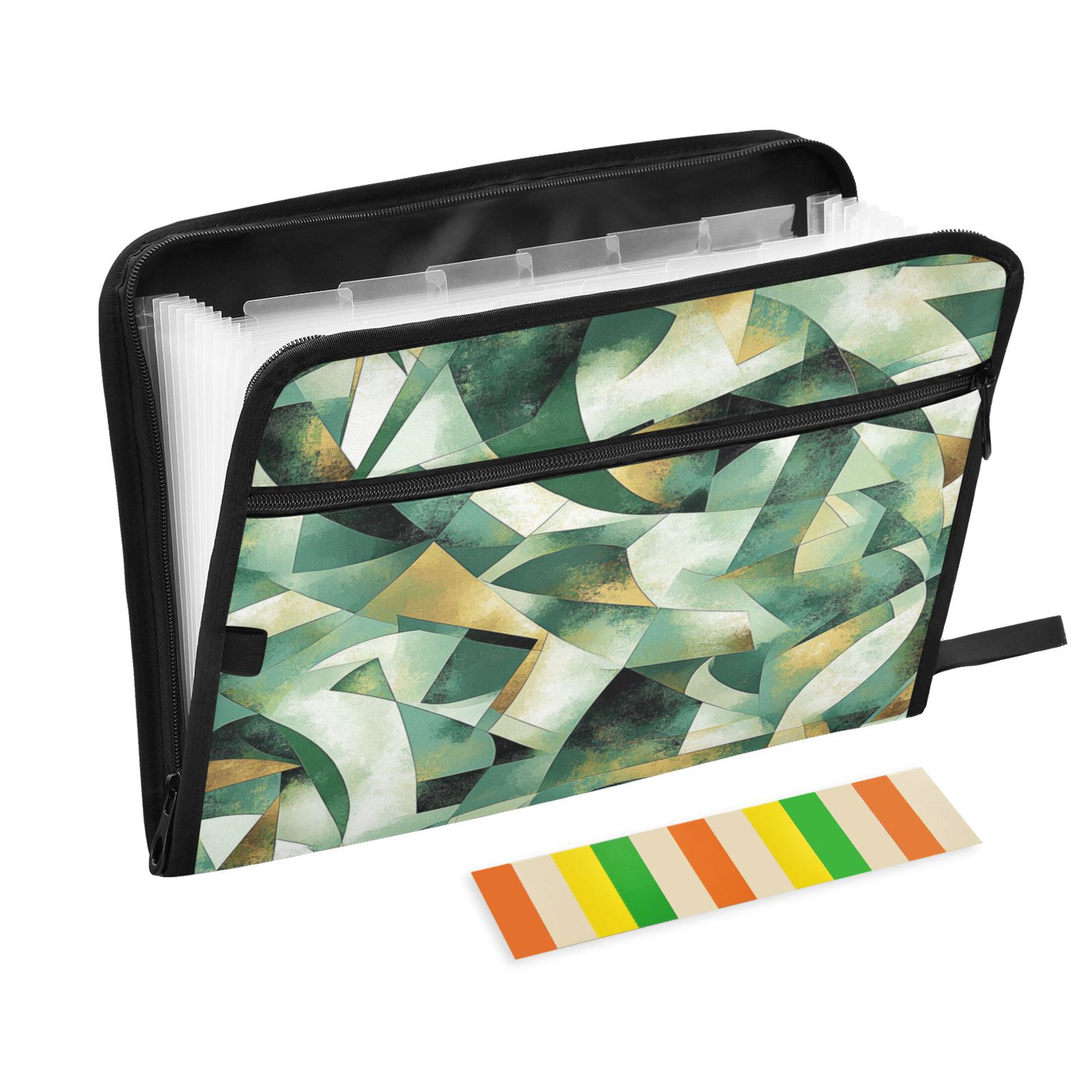 Accordion File Organizer with Zip Closure 13 Pockets Expanding File ...