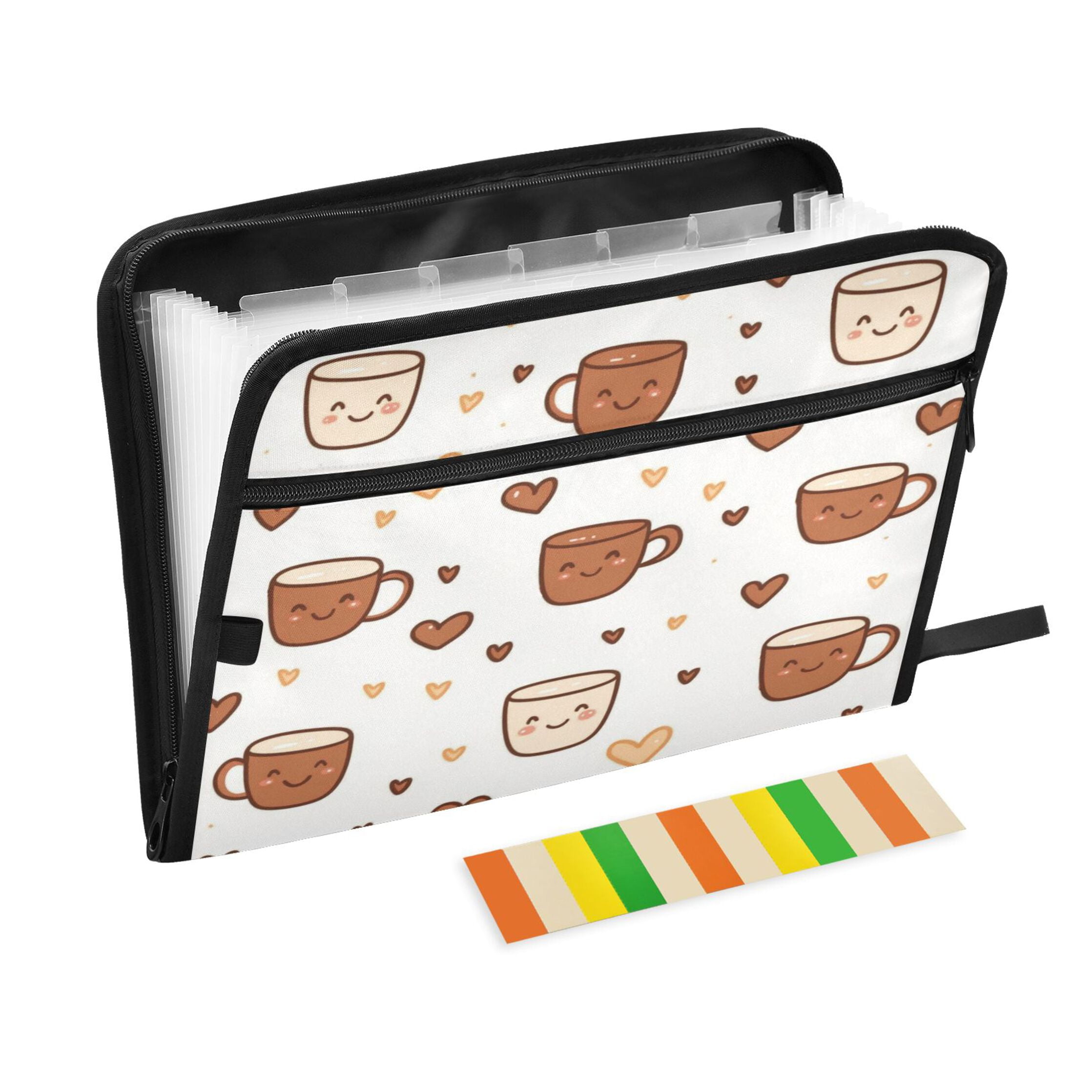 Accordion File Organizer with Zip Closure 13 Pockets Expanding File ...