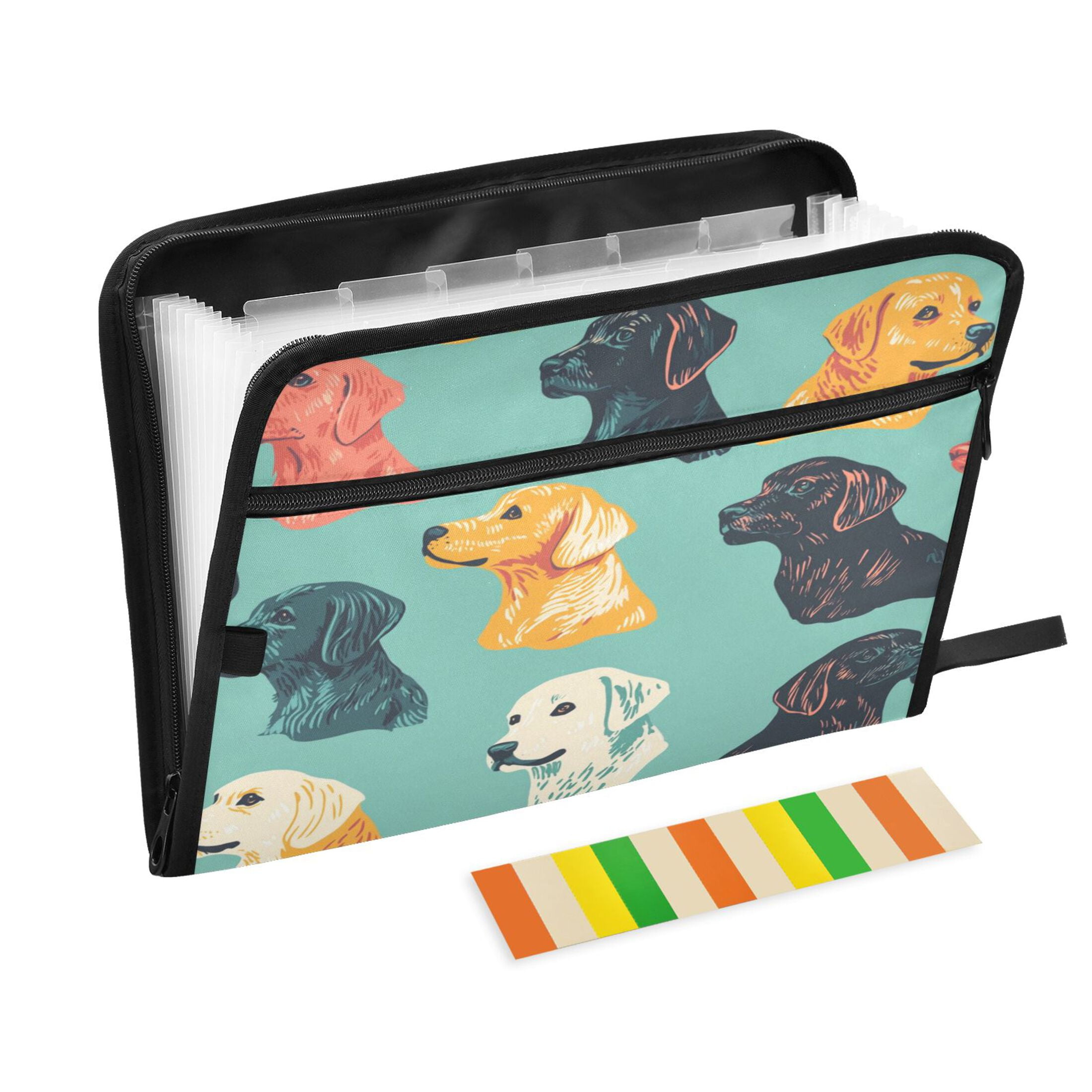 Accordion File Organizer with Zip Closure 13 Pockets Expanding File ...
