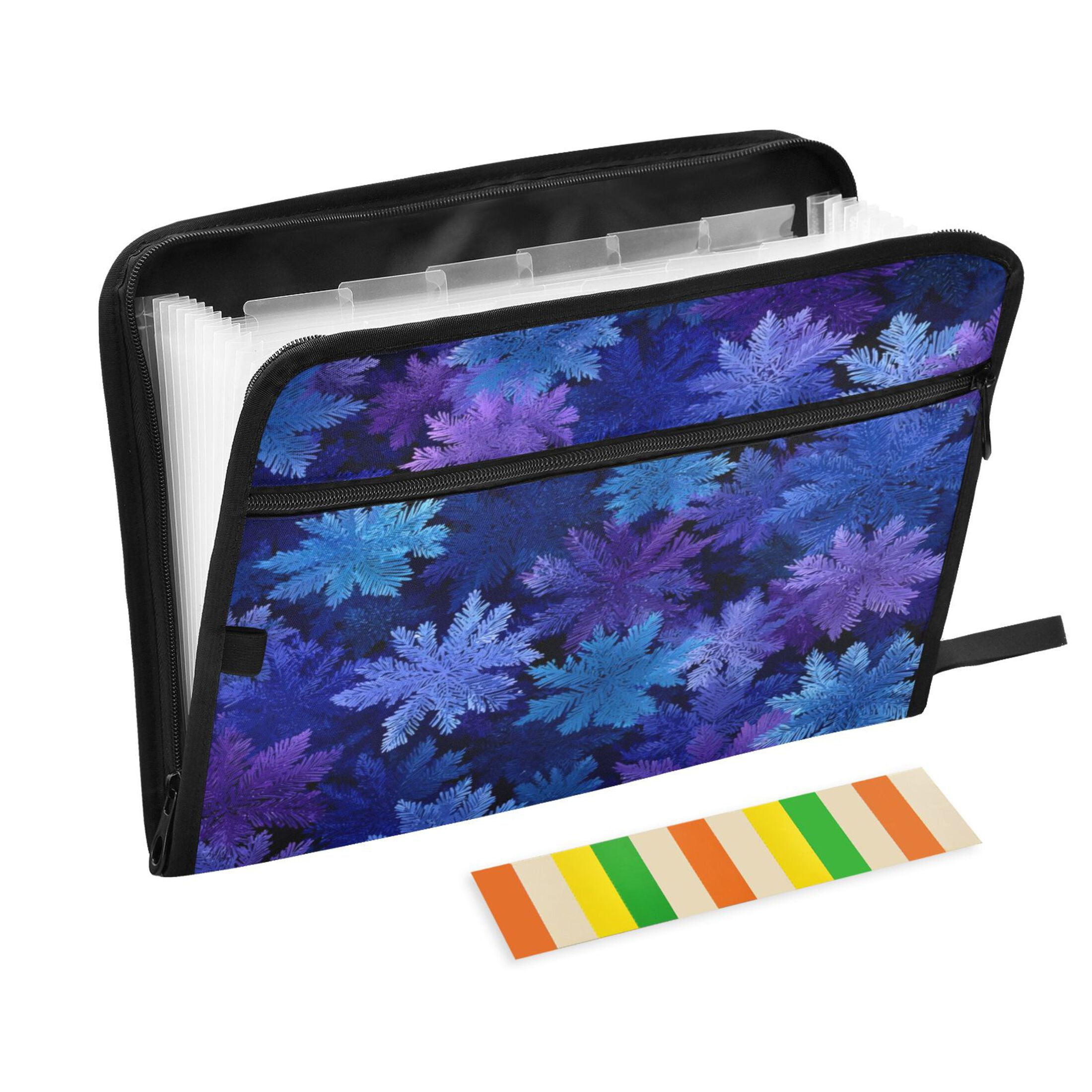 Accordion File Organizer with Zip Closure 13 Pockets Expanding File ...