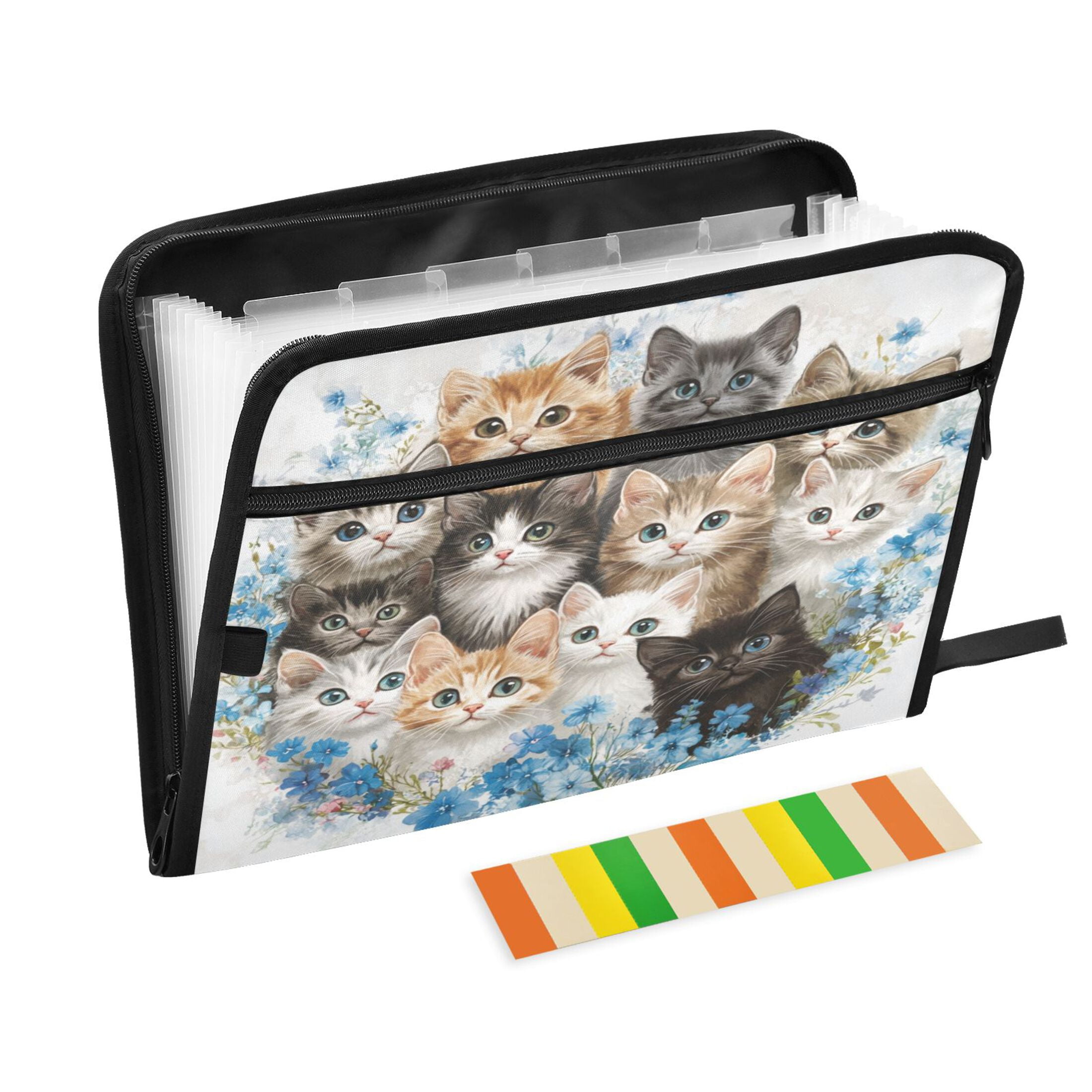 Accordion File Organizer with Zip Closure 13 Pockets Expanding File ...