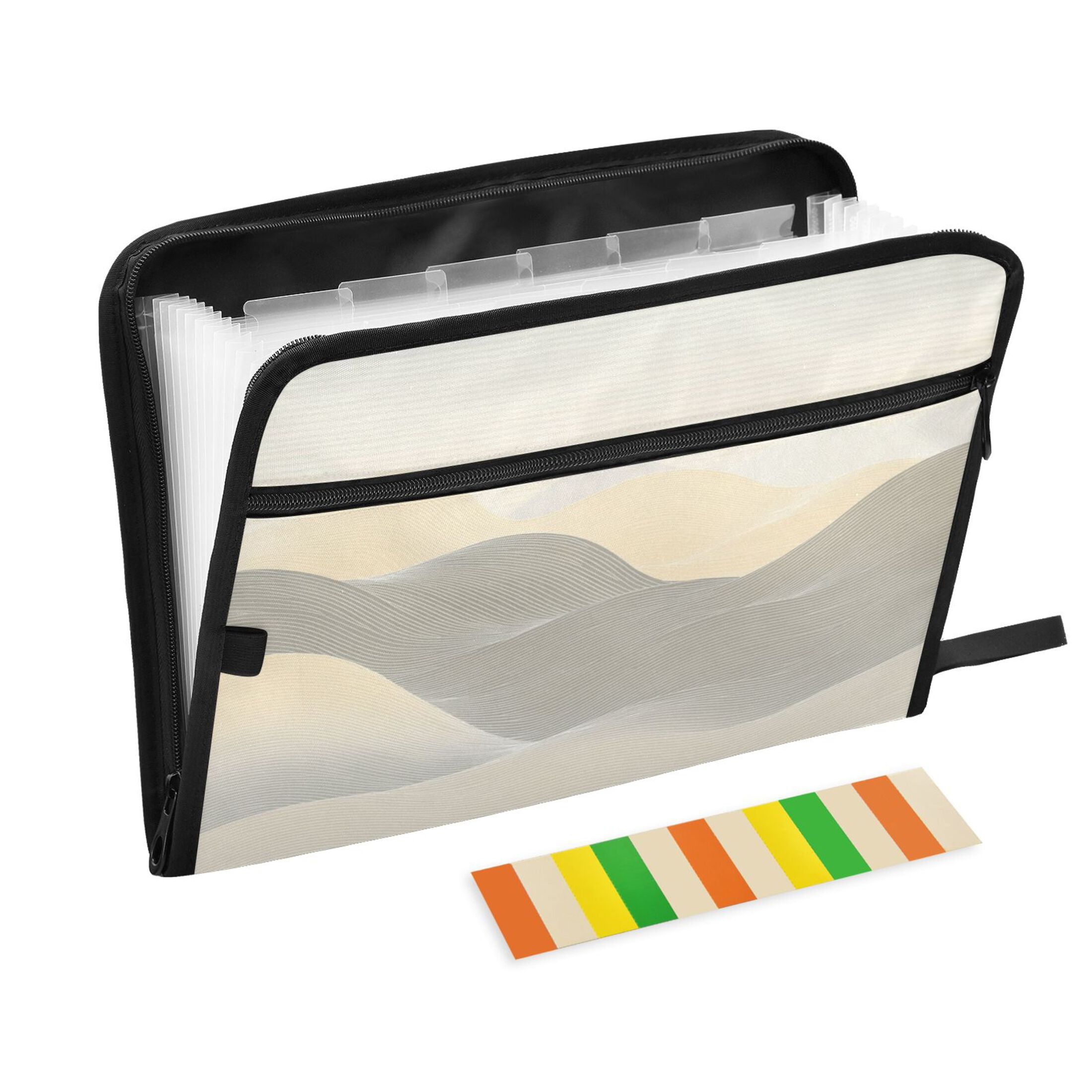 Accordion File Organizer with Zip Closure 13 Pockets Expanding File ...