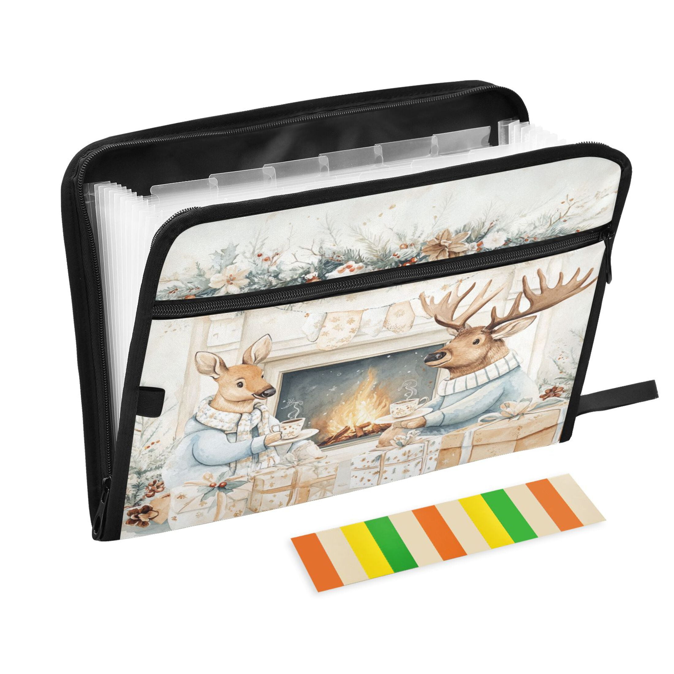 Accordion File Organizer with Zip Closure 13 Pockets Expanding File ...