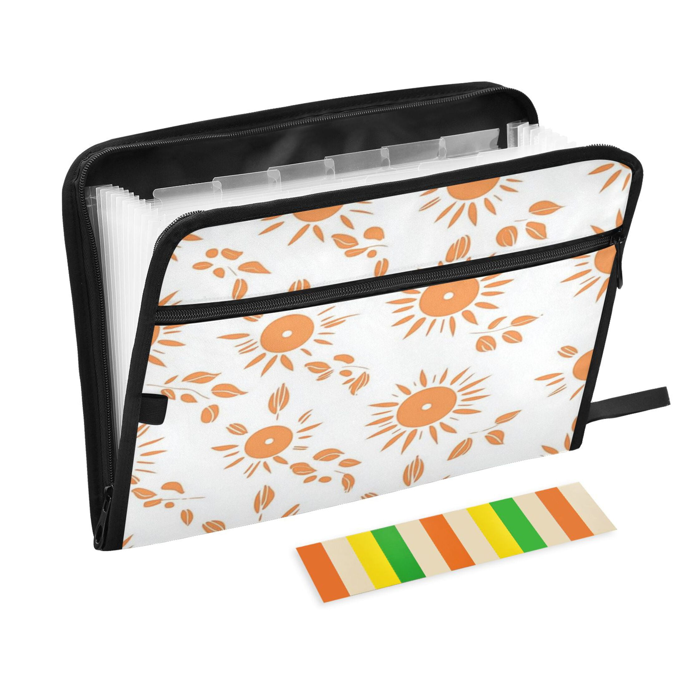 Accordion File Organizer with Zip Closure 13 Pockets Expanding File ...