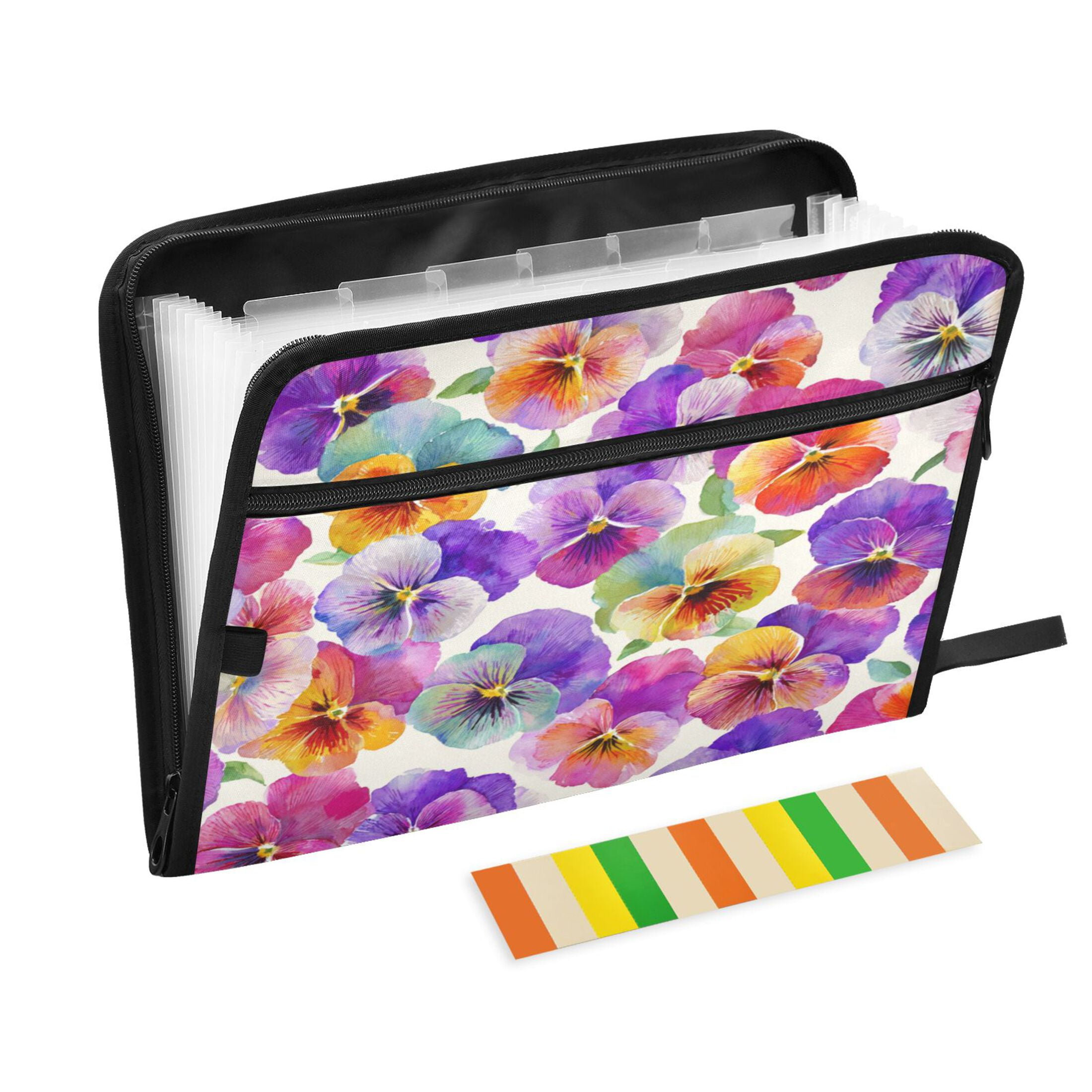 Accordion File Organizer with Zip Closure 13 Pockets Expanding File ...