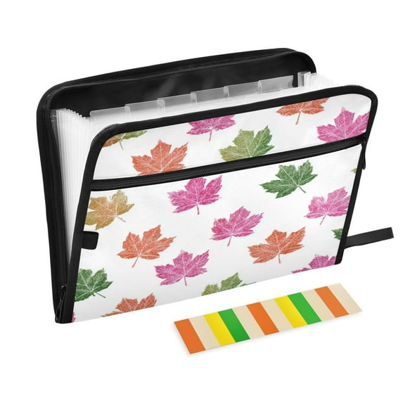Accordion File Organizer with Zip Closure 13 Pockets Expanding File ...