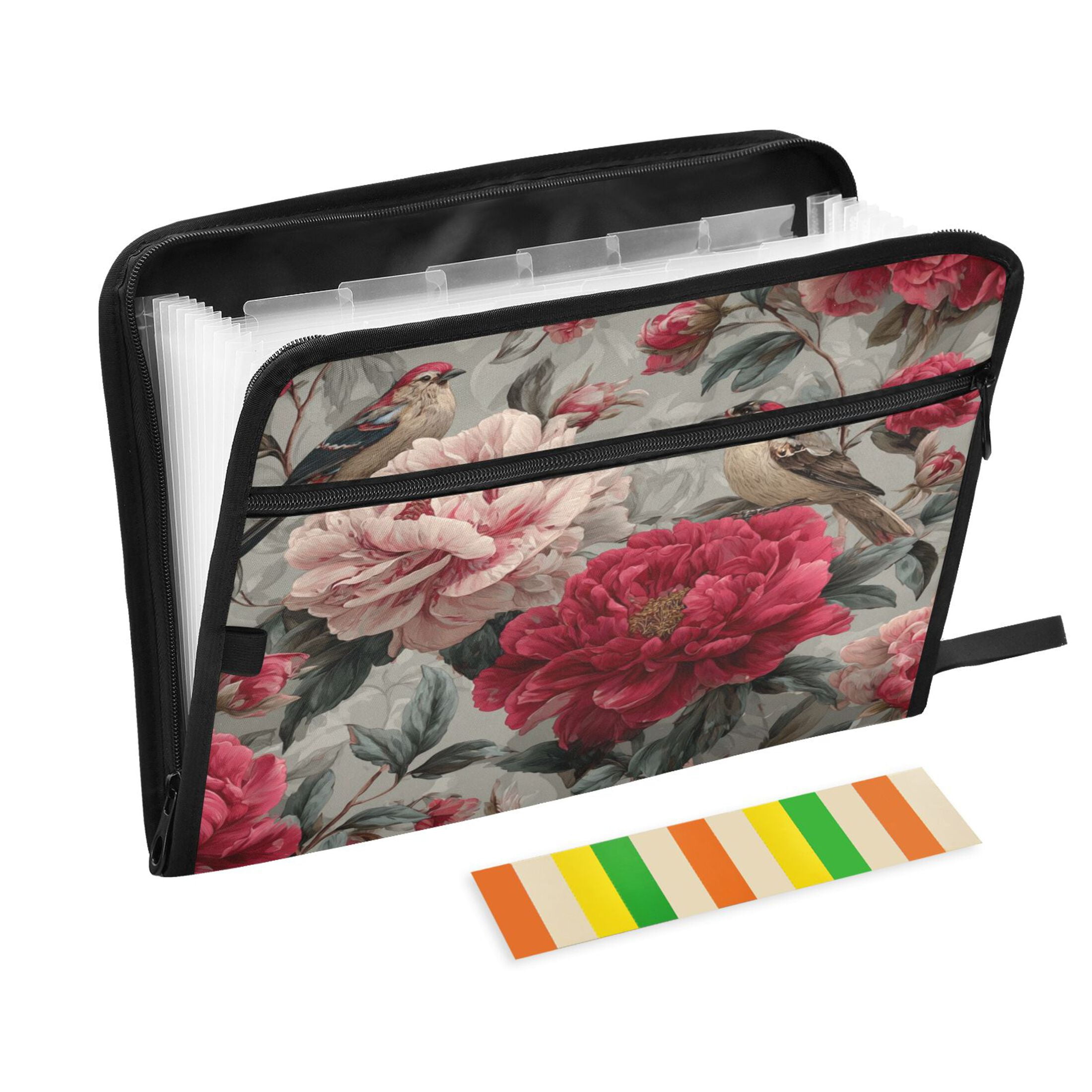 Accordion File Organizer with Zip Closure 13 Pockets Expanding File ...