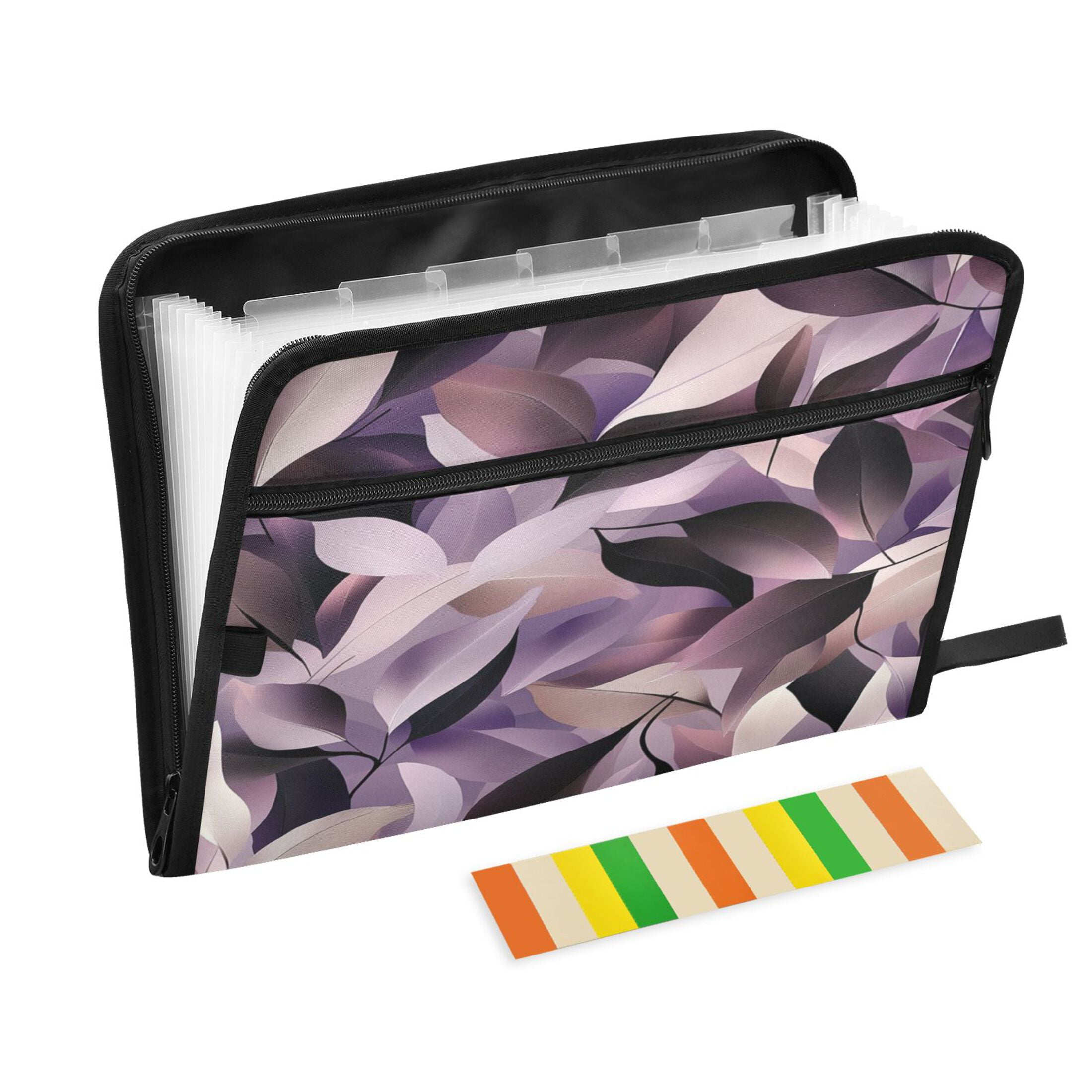 Accordion File Organizer with Zip Closure 13 Pockets Expanding File ...