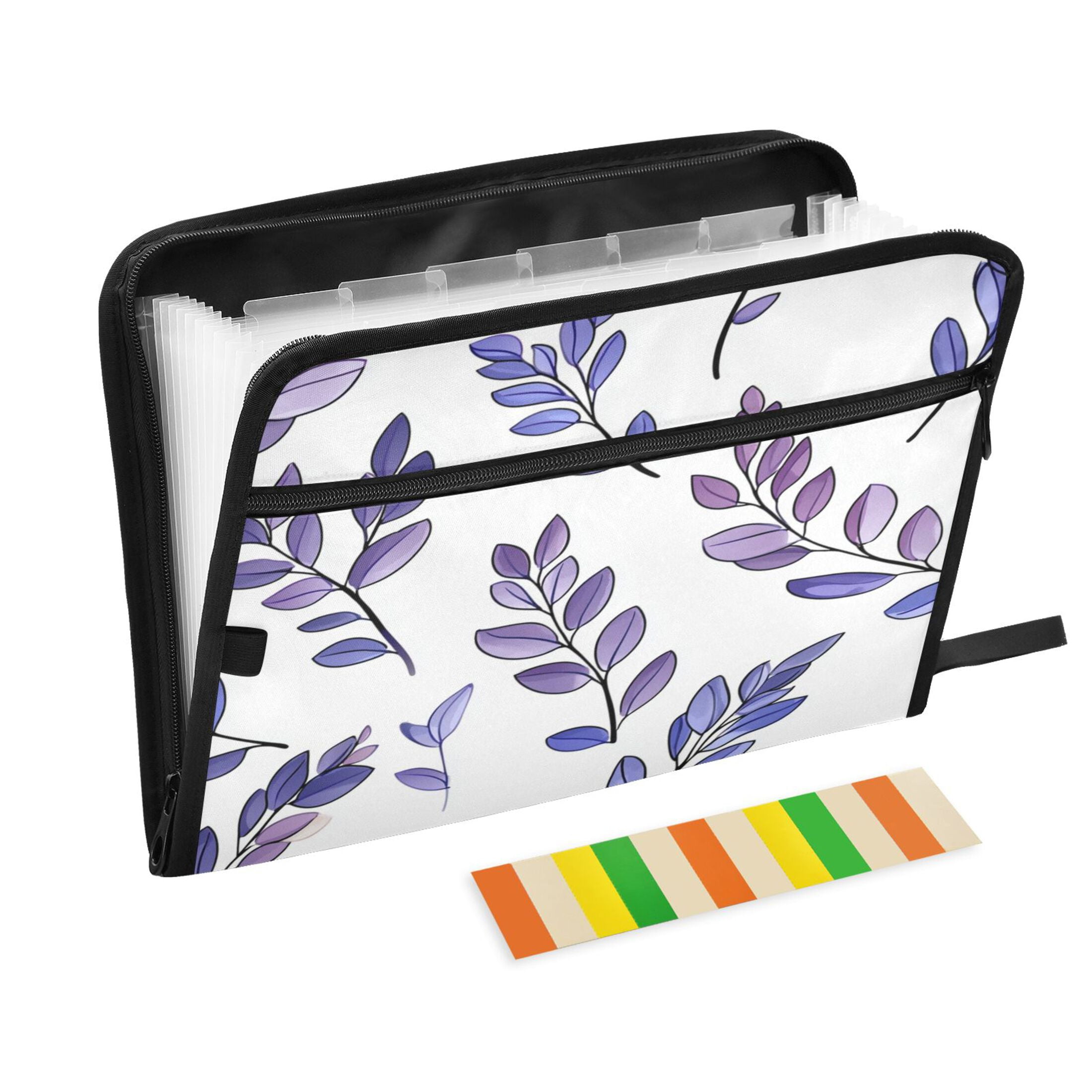Accordion File Organizer with Zip Closure 13 Pockets Expanding File ...