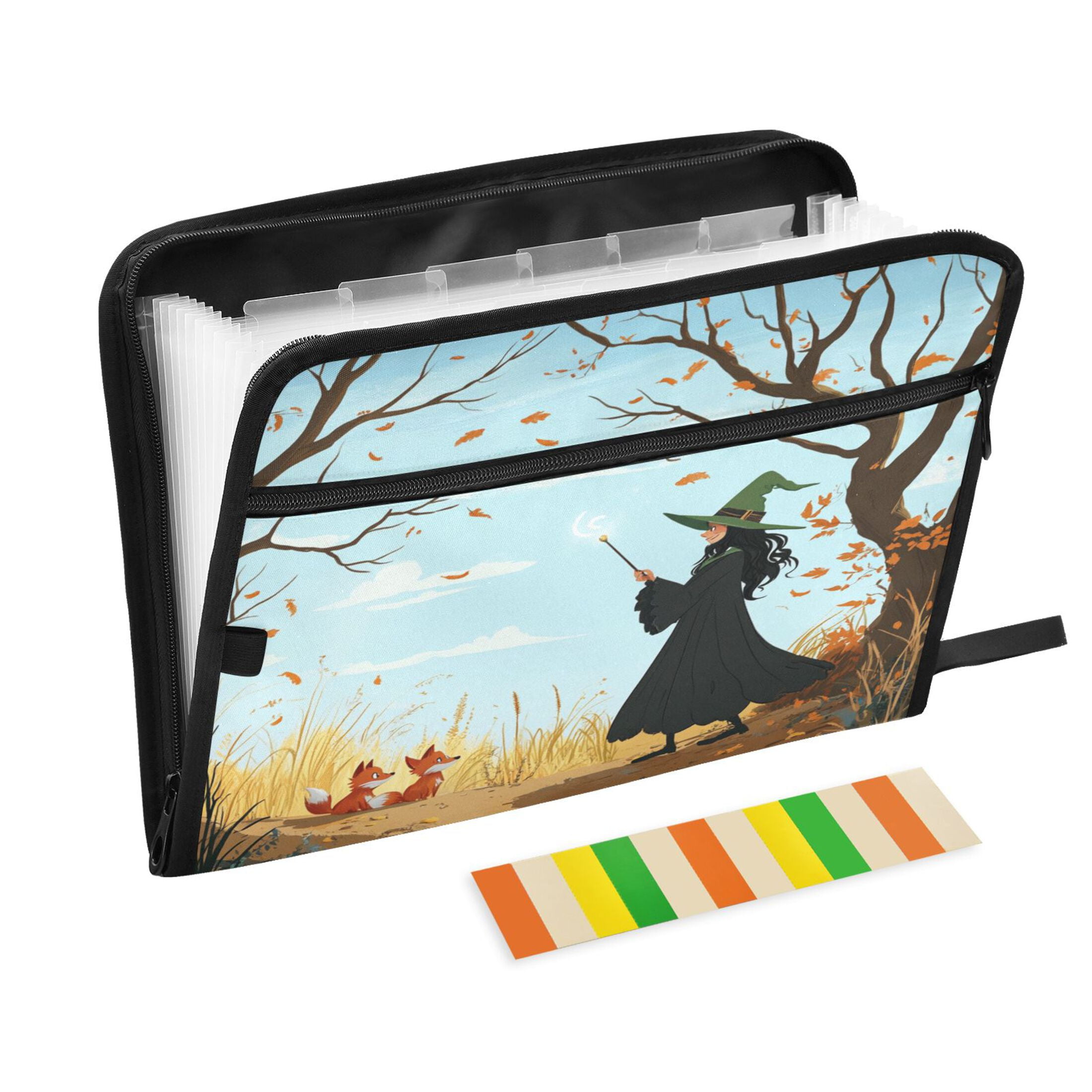 Accordion File Organizer with Zip Closure 13 Pockets Expanding File ...