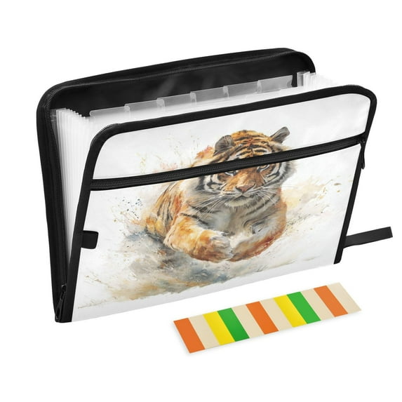 Accordion File Organizer with Zip Closure 13 Pockets Expanding File ...