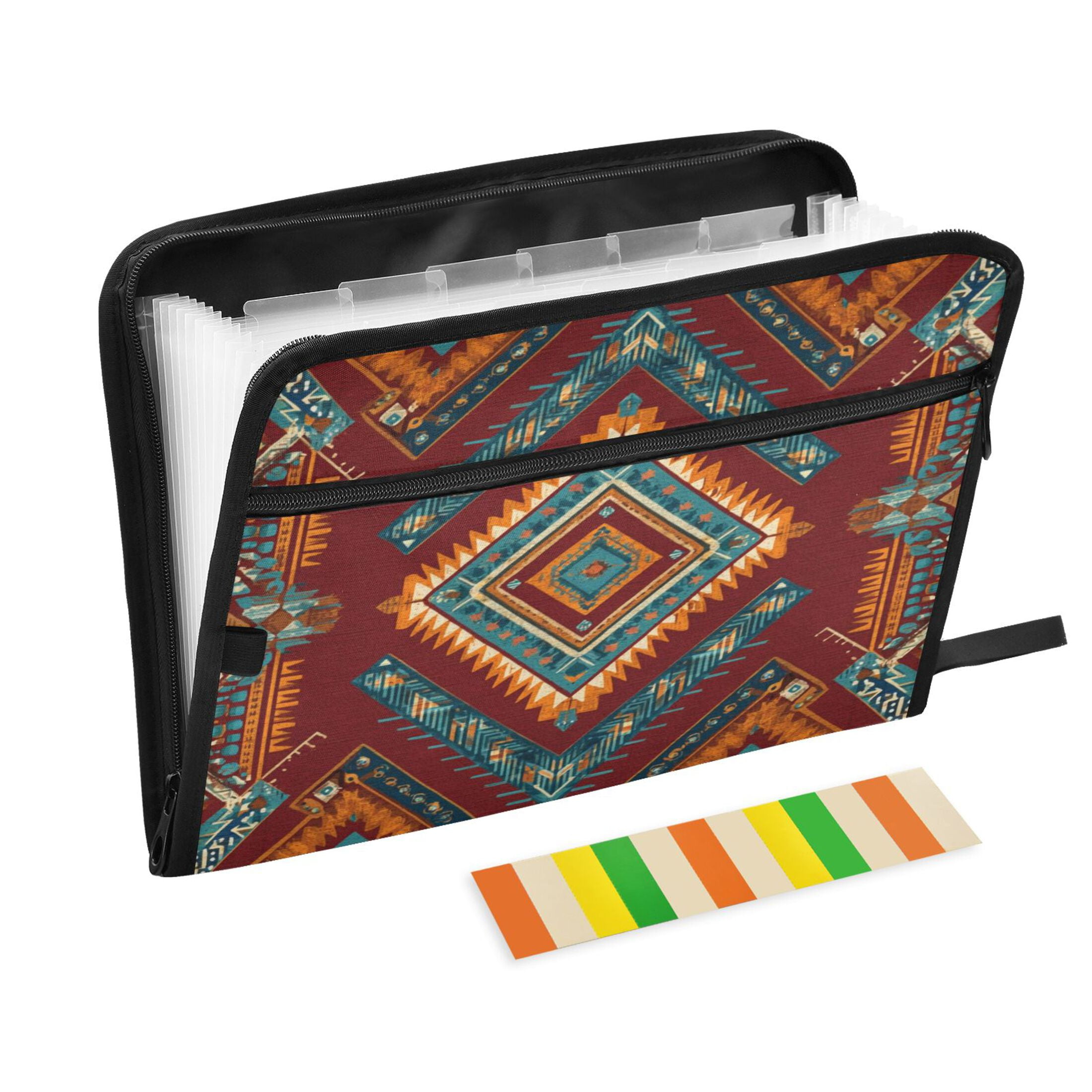 Accordion File Organizer with Zip Closure 13 Pockets Expanding File ...