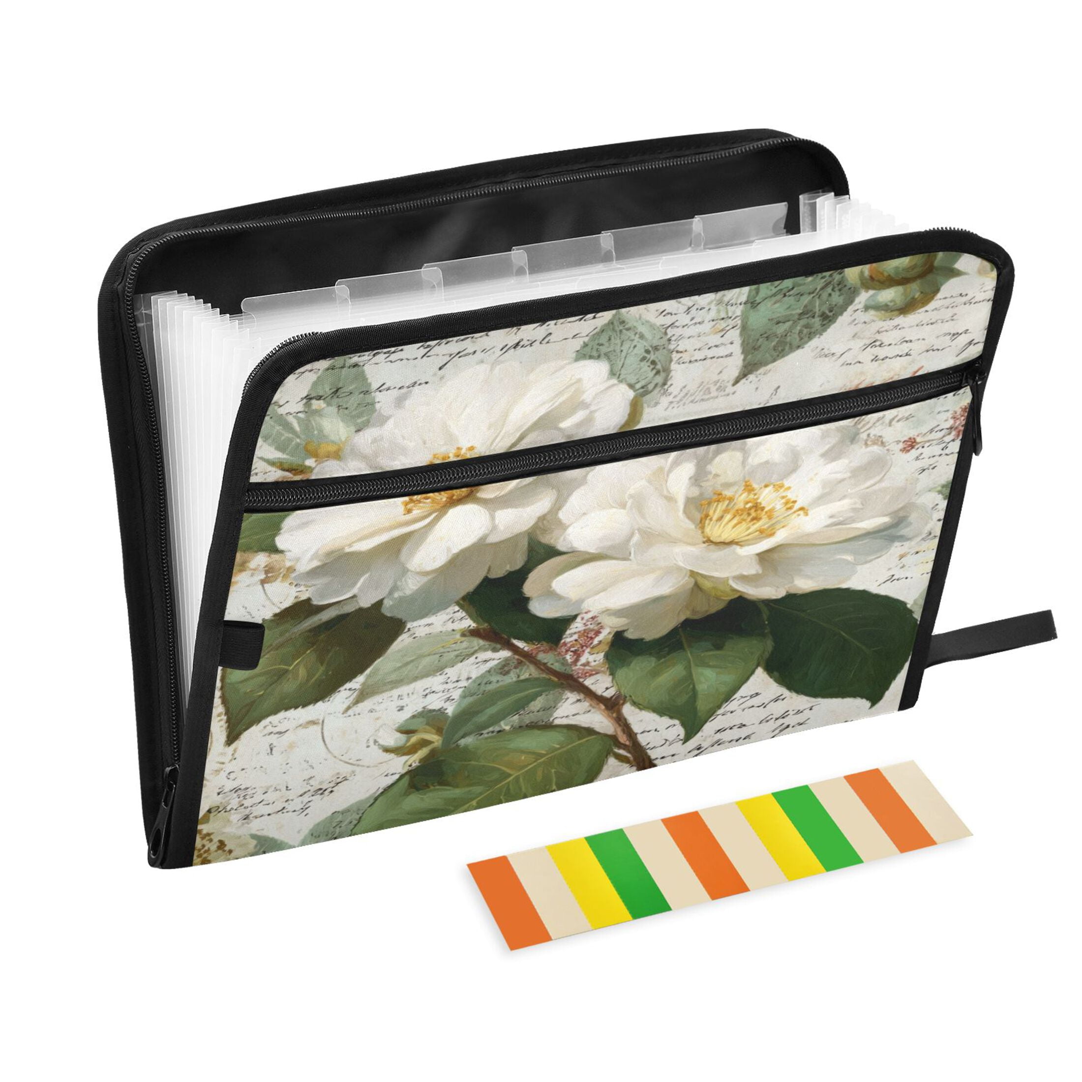 Accordion File Organizer with Zip Closure 13 Pockets Expanding File ...