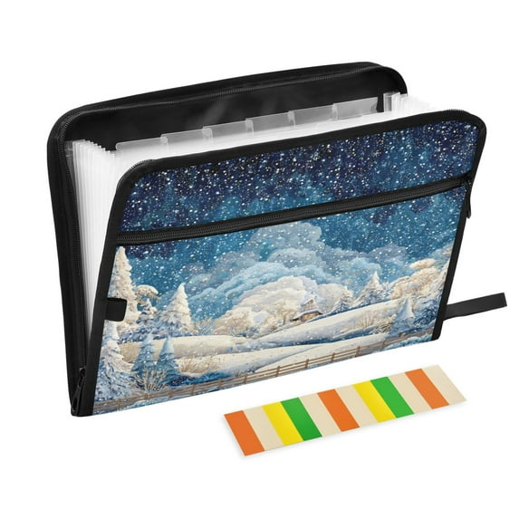 Accordion File Organizer with Zip Closure 13 Pockets Expanding File ...