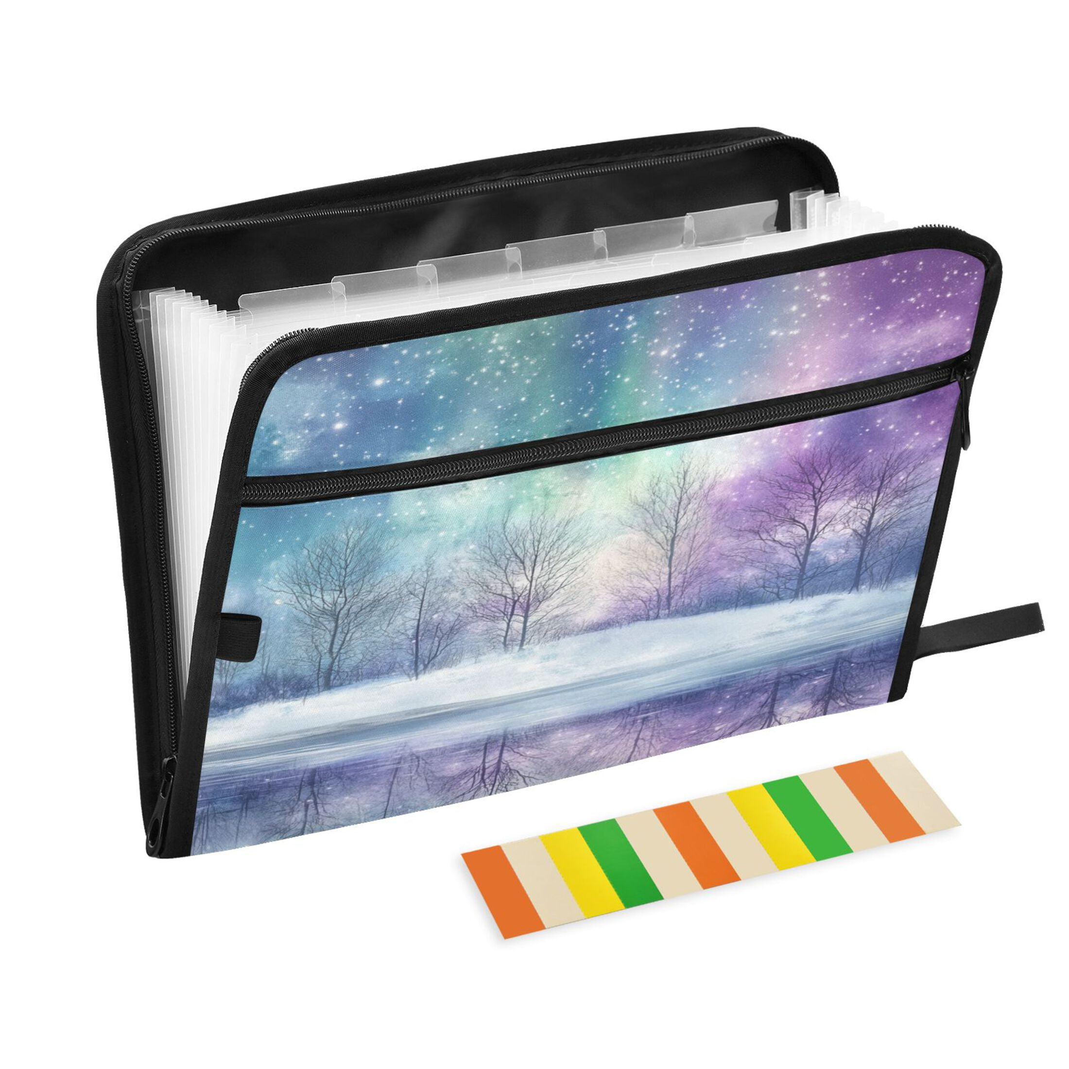 Accordion File Organizer with Zip Closure 13 Pockets Expanding File ...