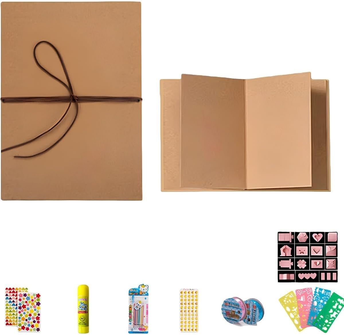 Accordion Foldable Scrapbook Album, 99+ Inch Stretchable Memory Book ...