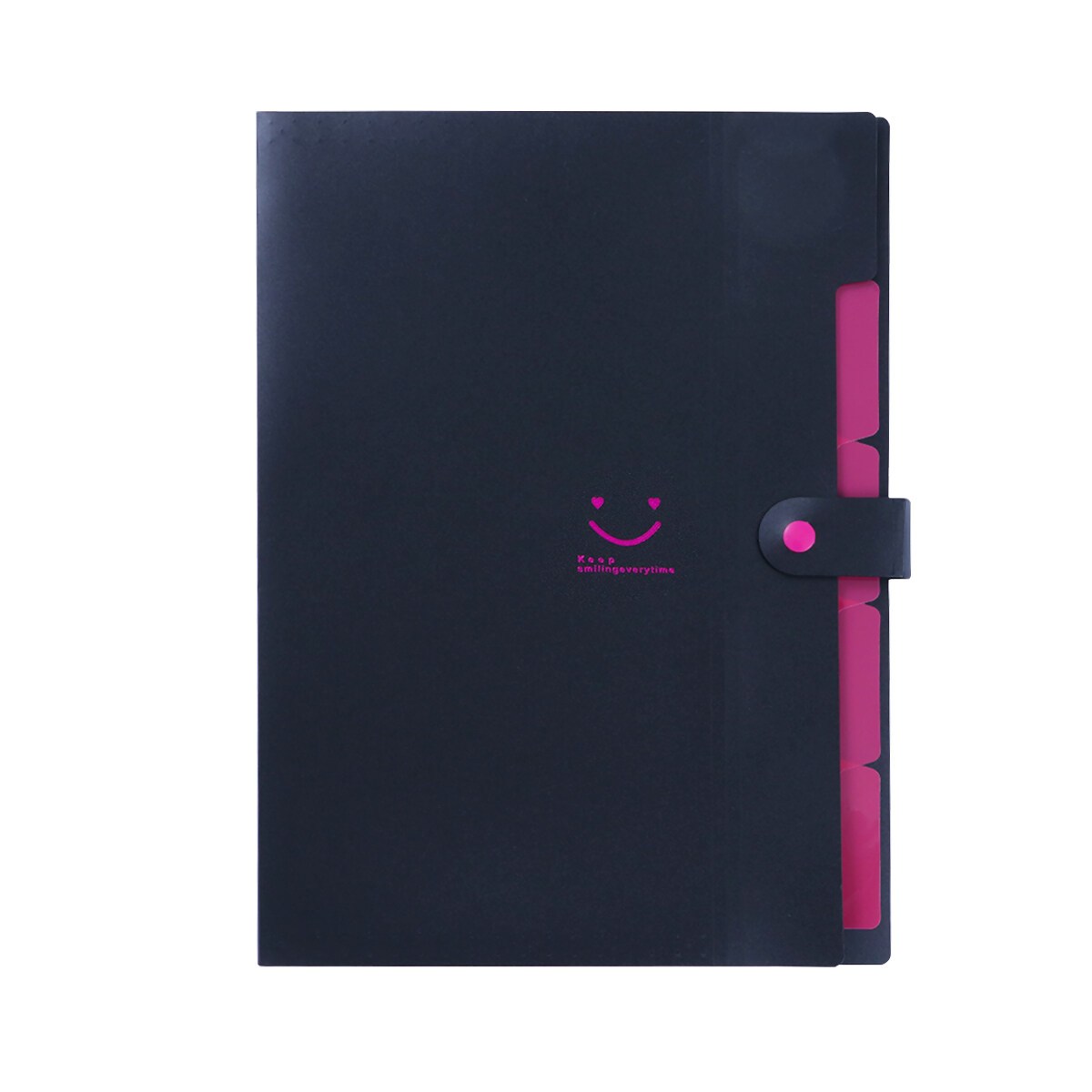 Creative Candy Color Expanding File Folders 5 Pockets Plastic Container ...