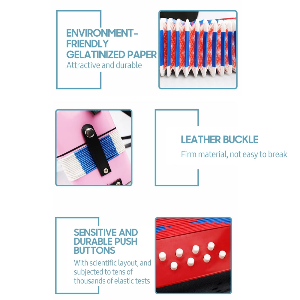 Accordion,Kids Children 17-key 8 Educational Musical 17-key 8 Musical ...