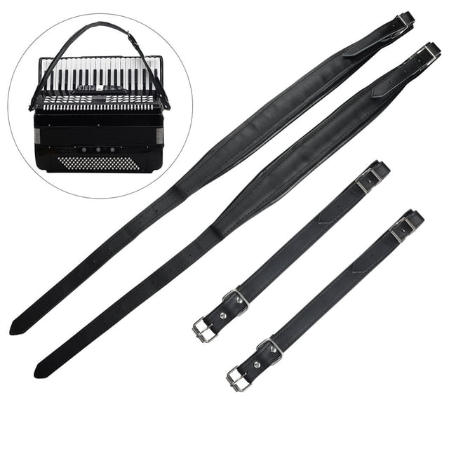 Accordion Straps, Adjustable PU Leather Accordion Universal Double ...