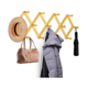 Accordion Wall Hanger, Hat Rack, Expandable Coat Rack, Peg Rack ...