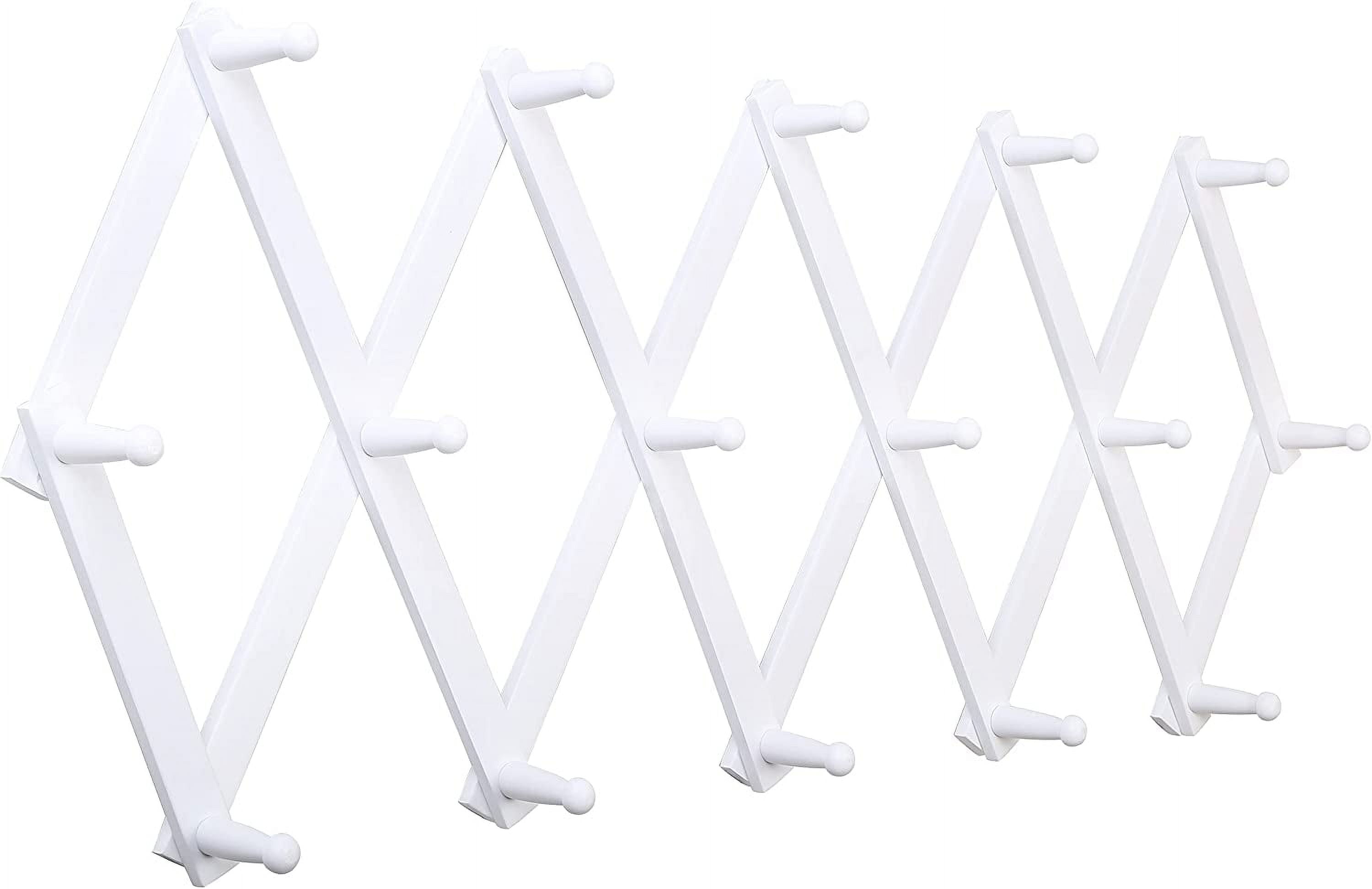 Accordion Wall Hanger, Modern Expandable Coat Rack Wall Mounted, Solid ...