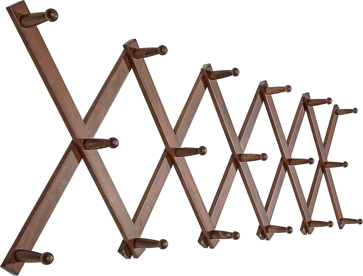 Accordion Wall Hanger, Modern Expandable Coat Rack Wall Mounted, Solid ...