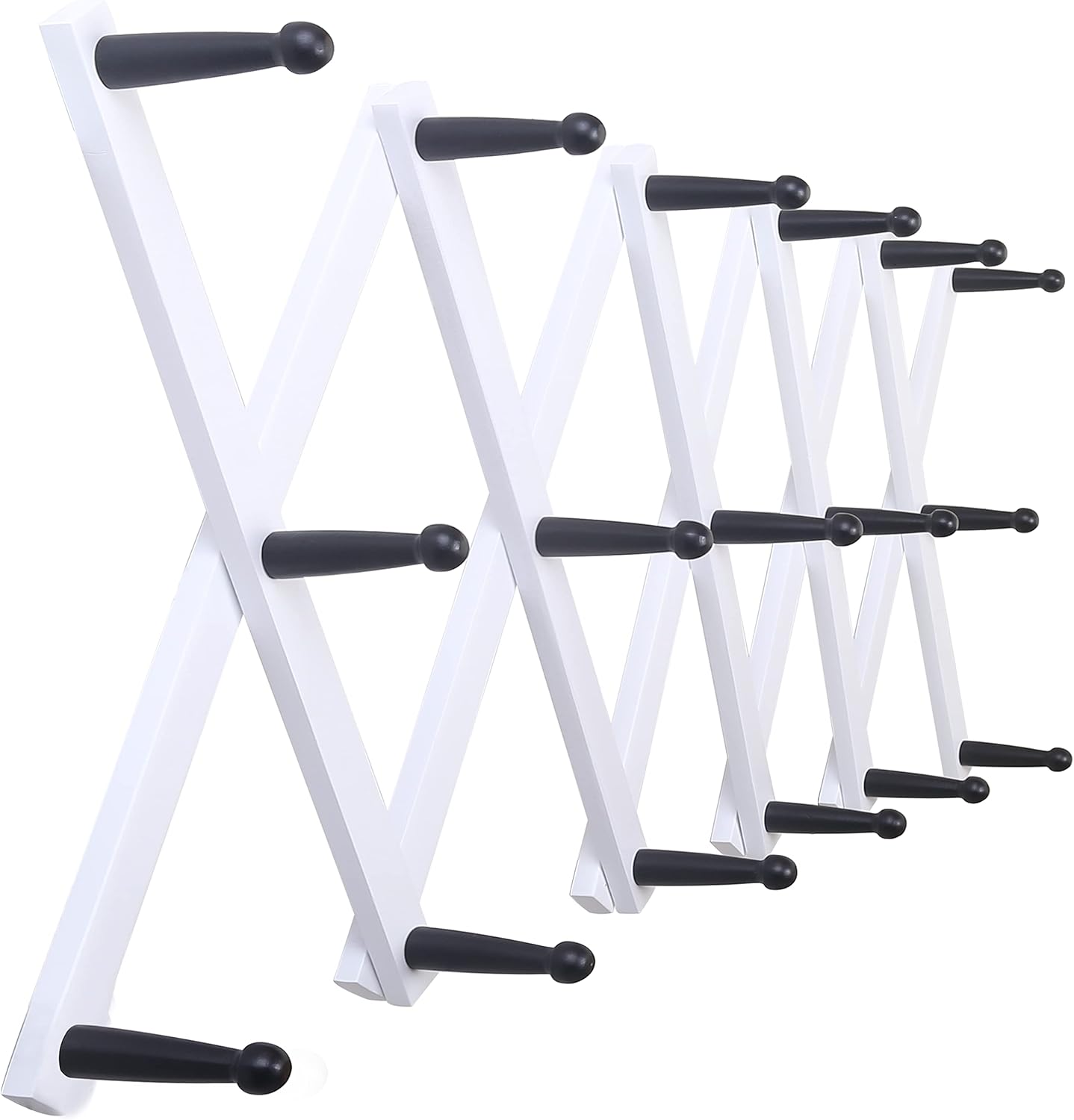 Accordion Wall Hanger, Modern Expandable Coat Rack with Wall Mount ...