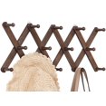 Accordion Wall Hanger with 14 Pegs, Expandable Coat Rack Wall Mount ...
