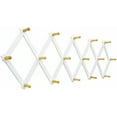 Accordion Wall Hanger with 16 Hooks, Modern Expandable Coat Rack Hat ...
